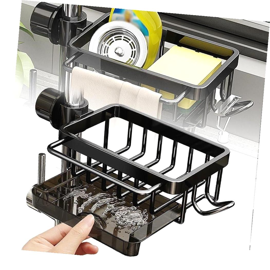 FREEAMG 2025 Enhanced Kitchen Sink Organizer & Sponge Holder, Multi ...