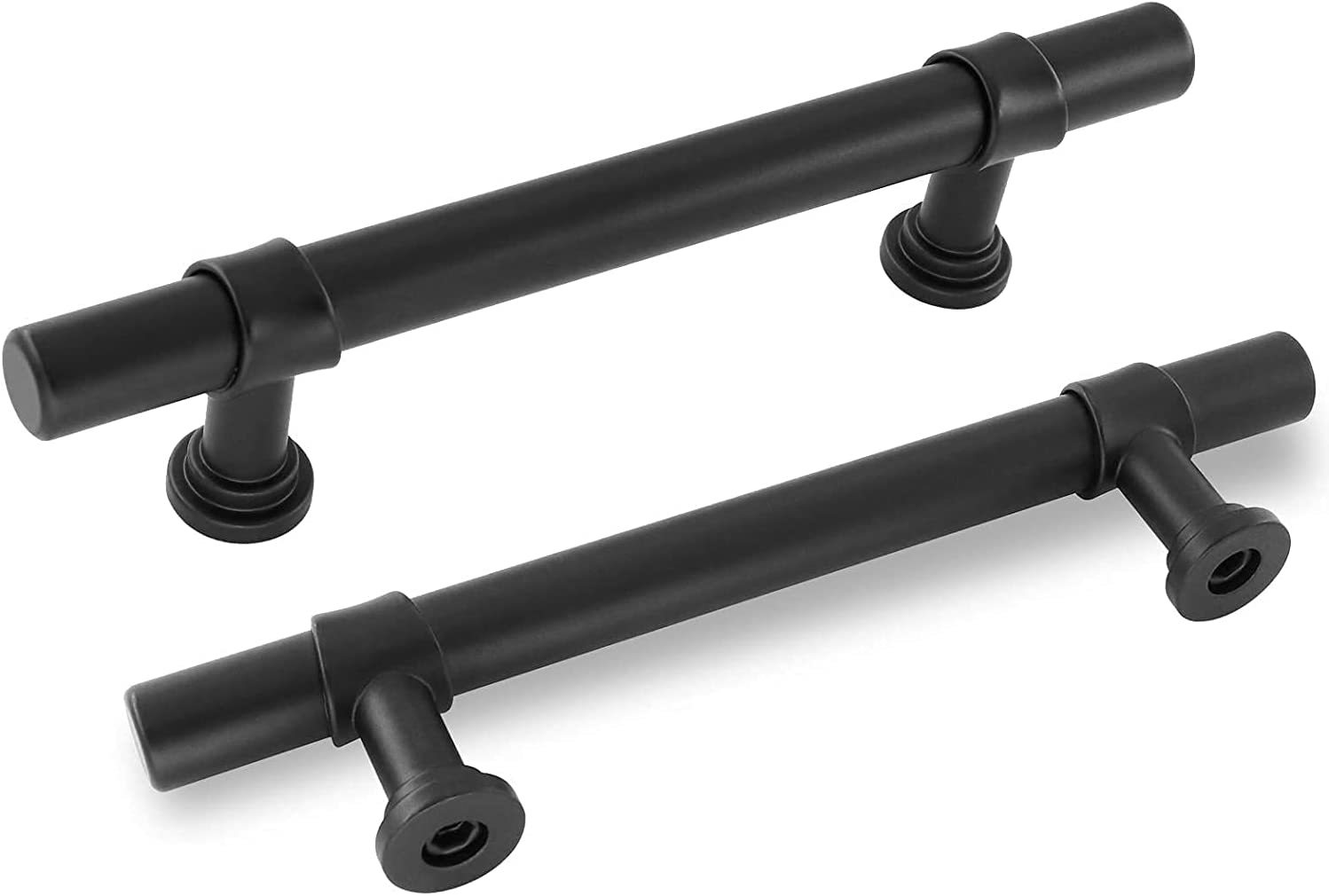 FREEAMG 25 Pack Black Cabinet Pulls 3-3/4 Inch Kitchen Cabinet Handles Black Drawer Handles ...
