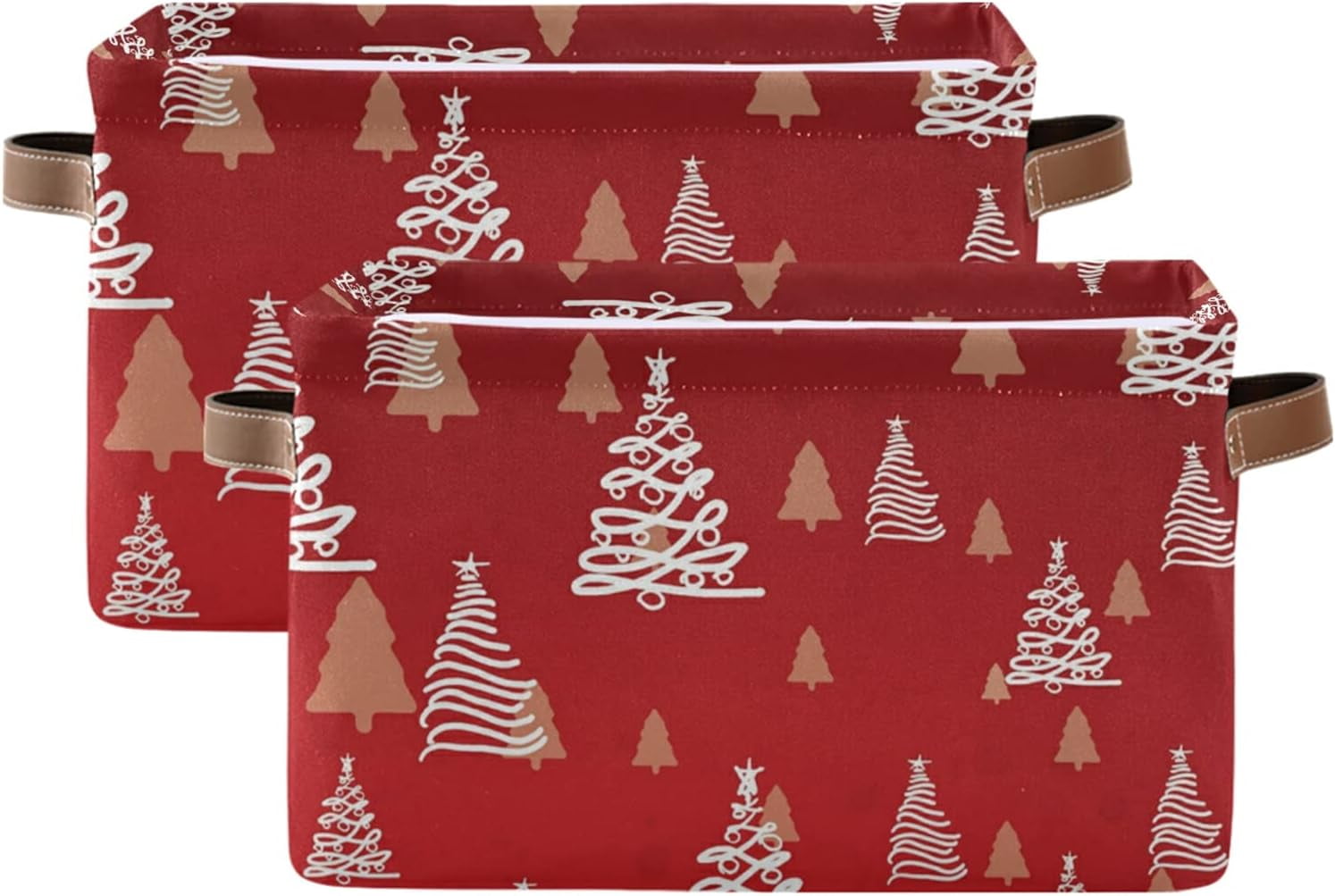 FREEAMG 2D Snowflakes Christmas Tree Storage Bin for Toy Storage Basket ...