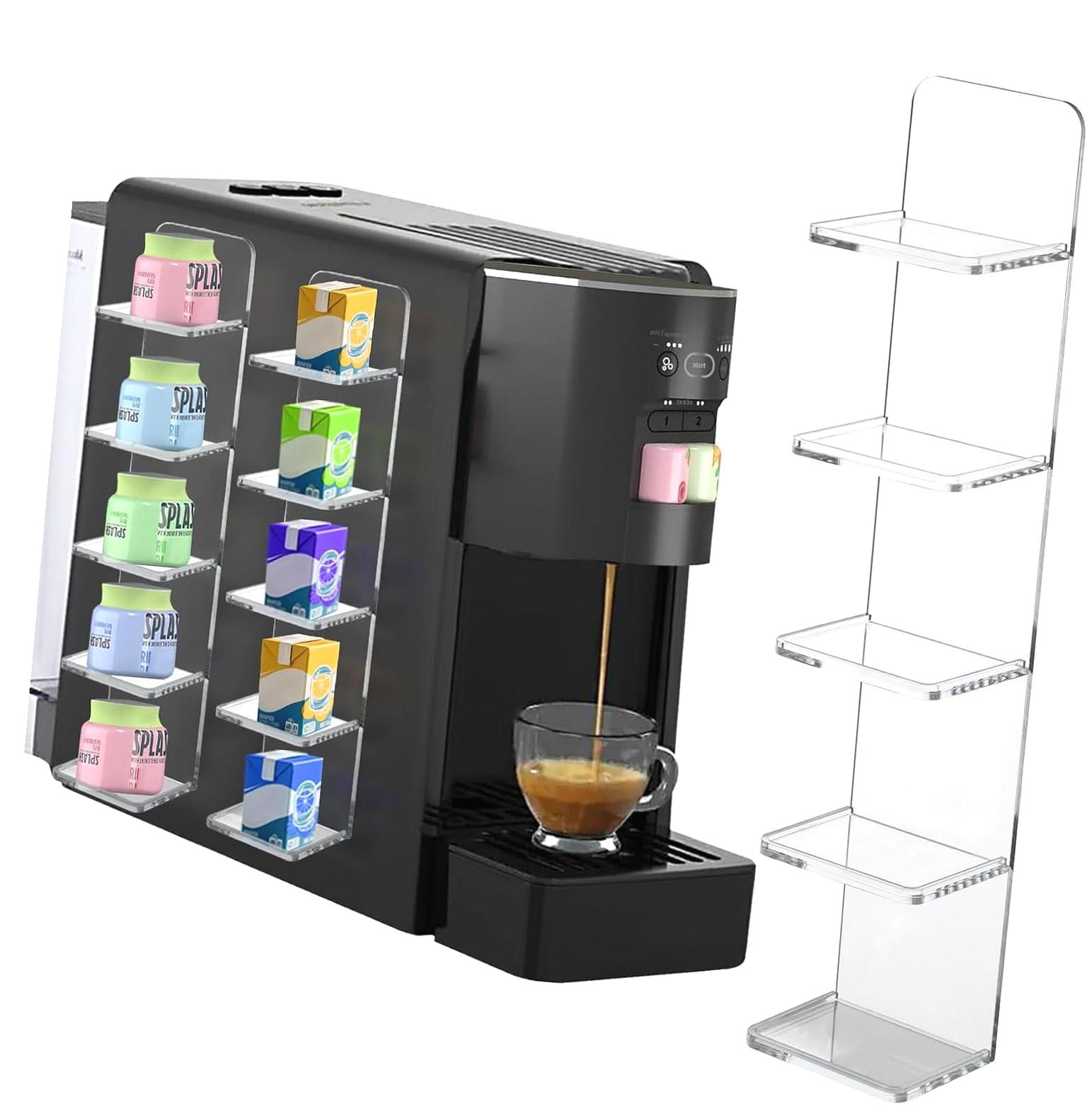 FREEAMG 2PCS Acrylic Flavor Pod Storage Organizer with Adhesive, Wall ...