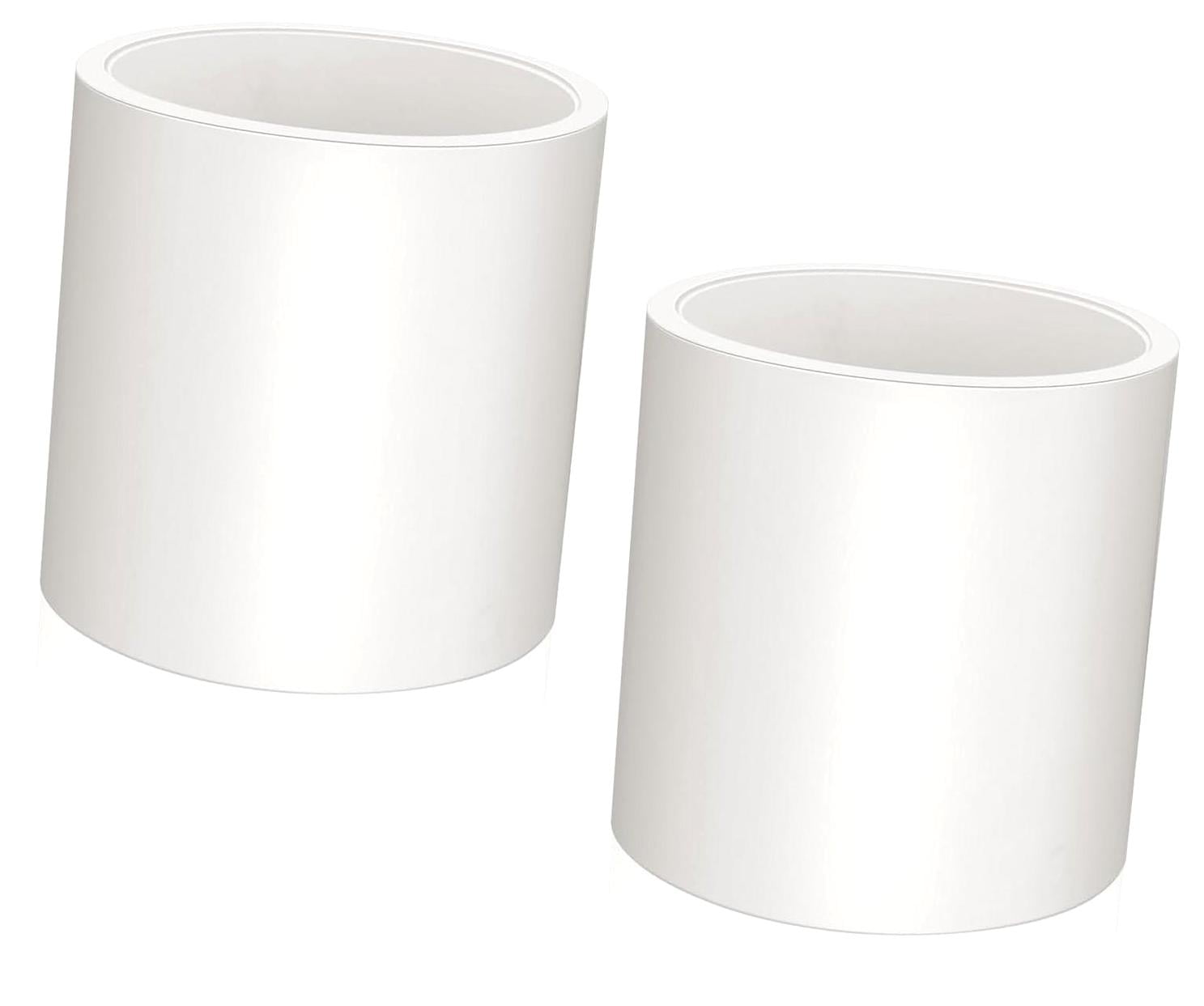 FREEAMG 2Pcs White 3 inch PVC Coupling, Socket x Socket, Furniture ...