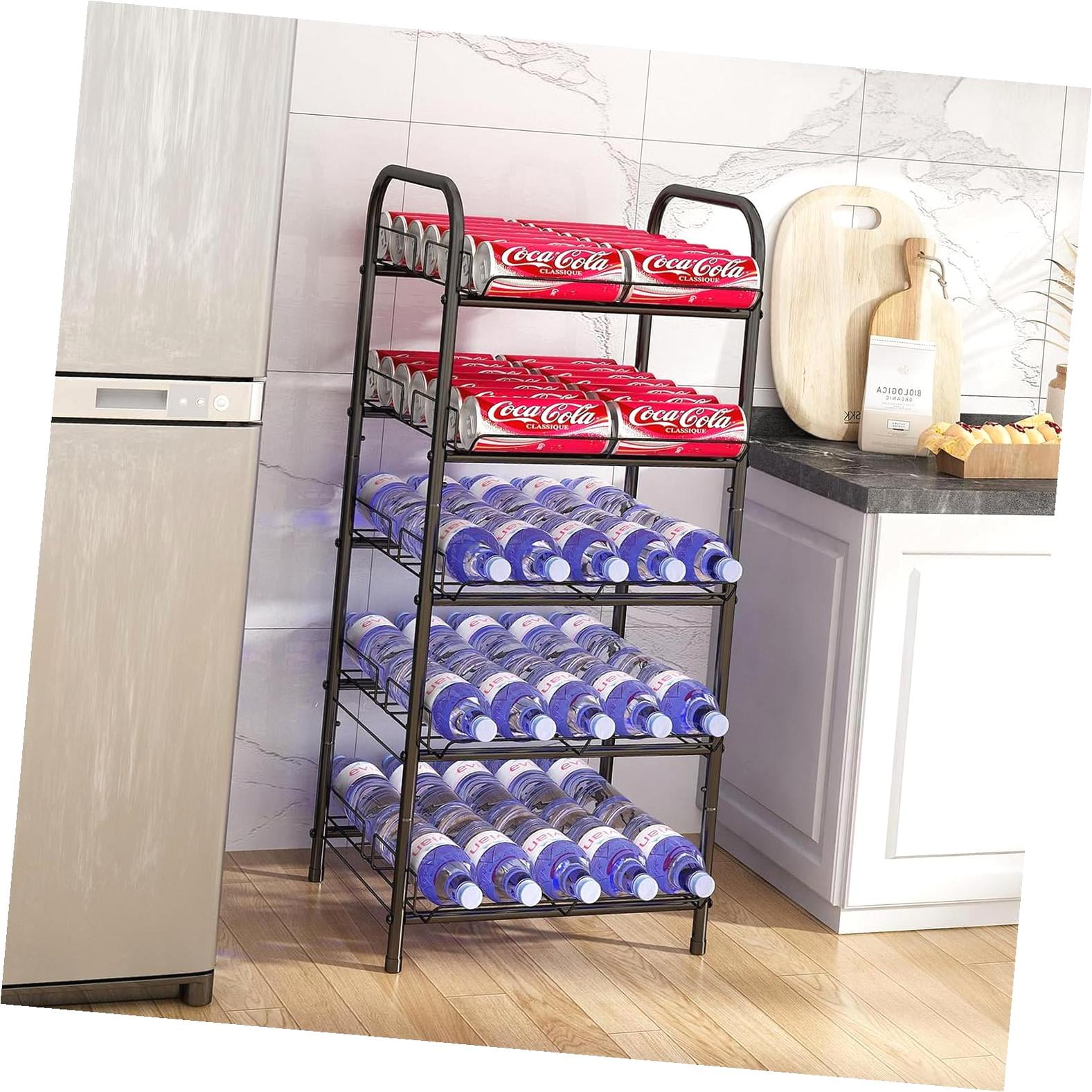 FREEAMG 3 5 6 7 8 Tier Drink Organizer, Water Bottle Organizer, Metal ...