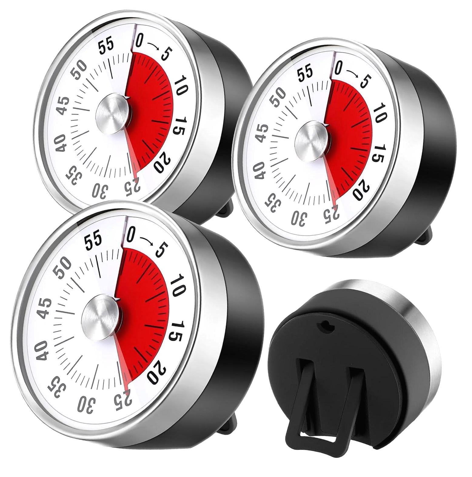 FREEAMG 3 Pcs 60 Minute Magnetic Visual Timers 3 Inch Mechanical Desk ...