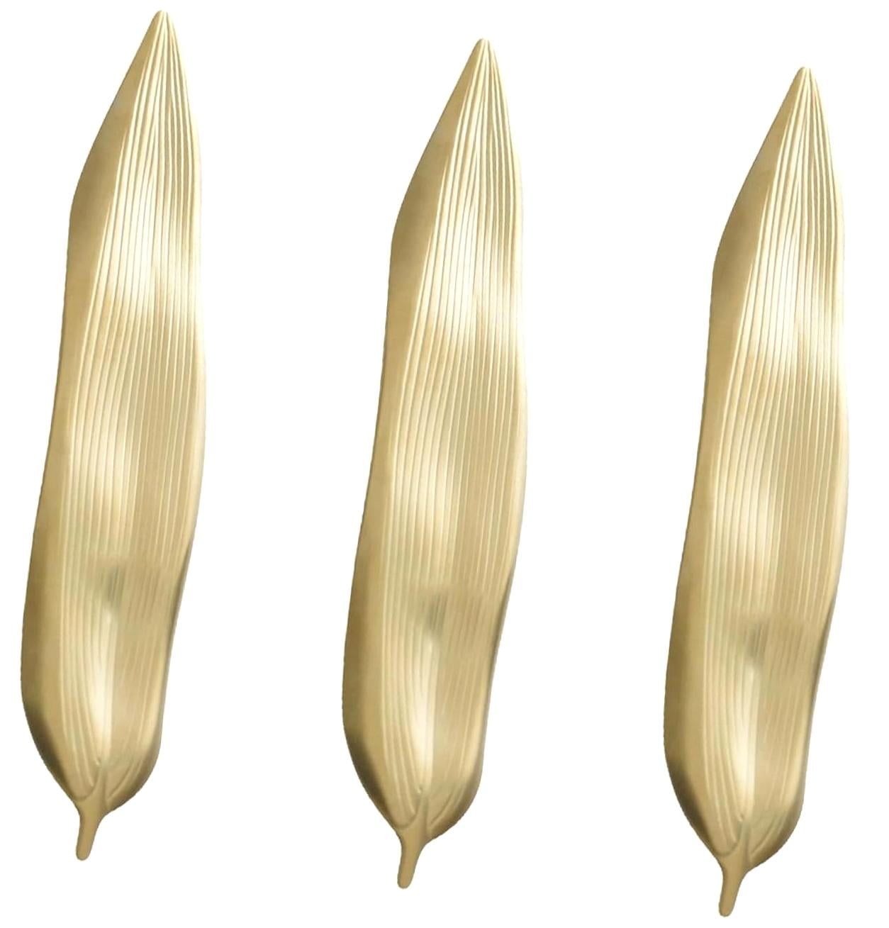 FREEAMG 3-Piece Japanese Leaf Chopstick Holder Set, Stainless Steel ...