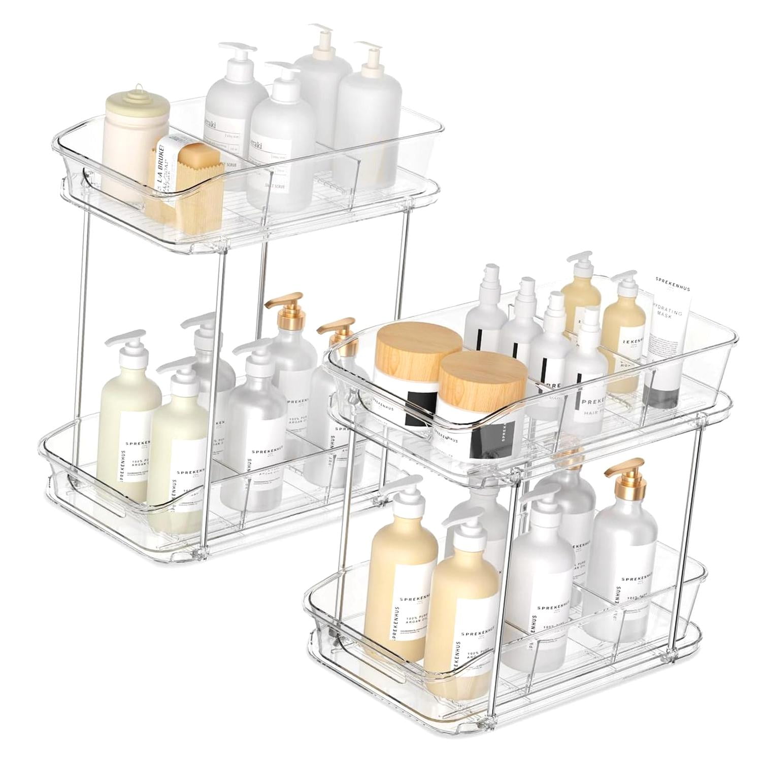 FREEAMG 3- Sliding Storage Organizer for Bathroom & Kitchen, Under-Sink ...