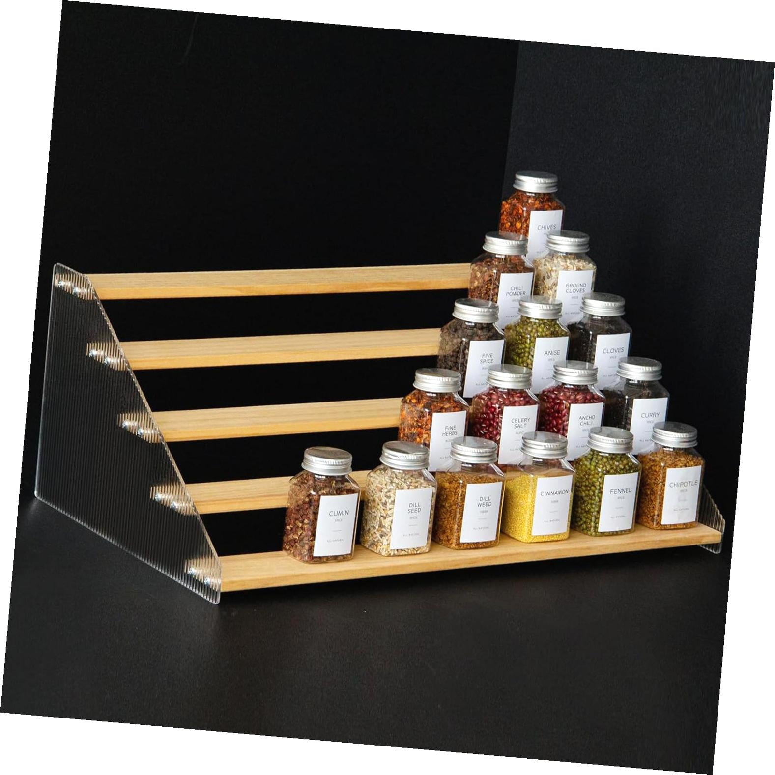 FREEAMG 3-Tier Spice Organizer, 12-Inch Pantry and Kitchen Cabinet ...