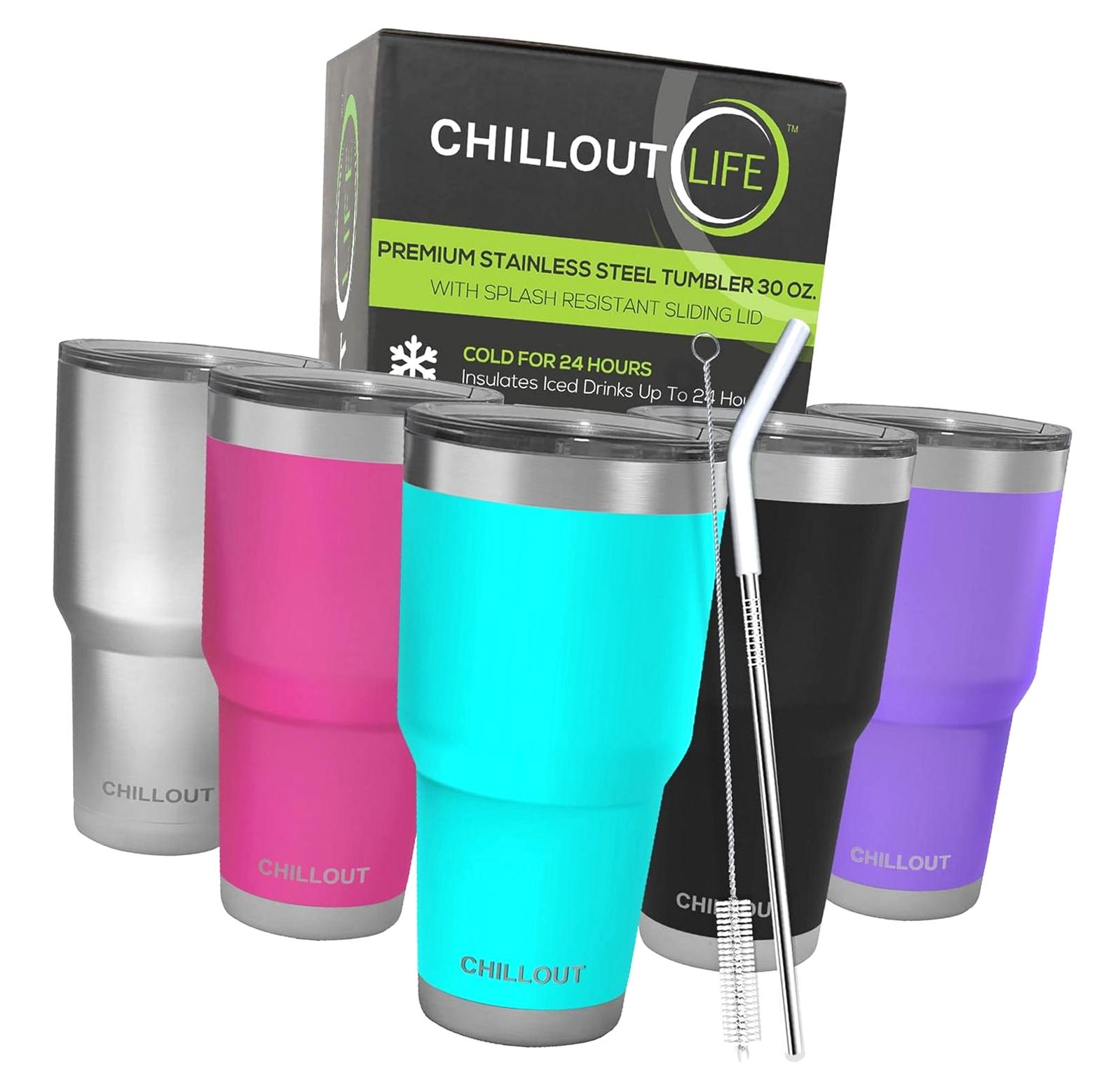 FREEAMG 30oz Steel Tumbler with Lid - A large, insulated travel mug ...
