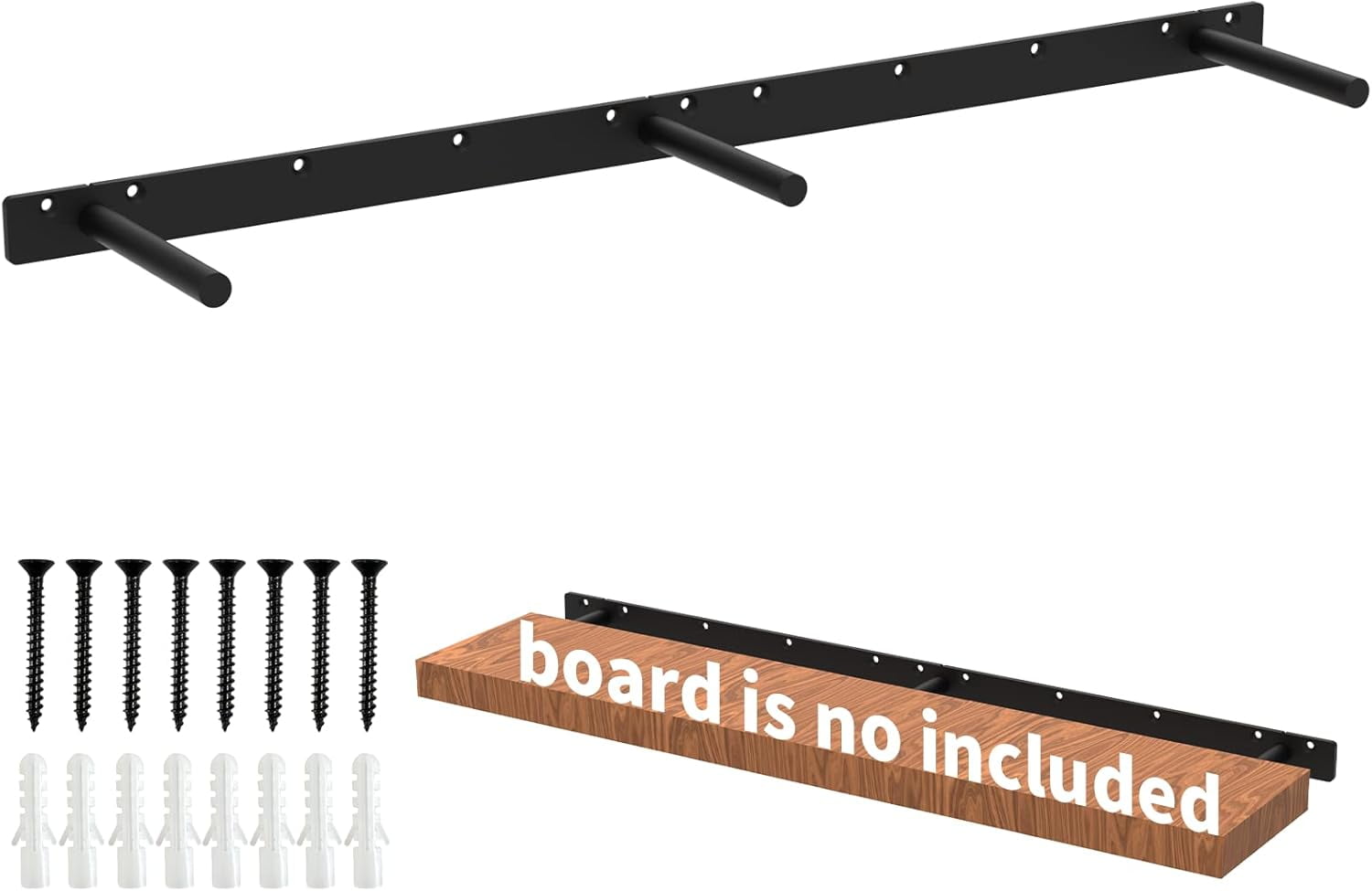 FREEAMG 34 Inch Heavy Duty Blind Wall Mount Floating Shelf Bracket ...