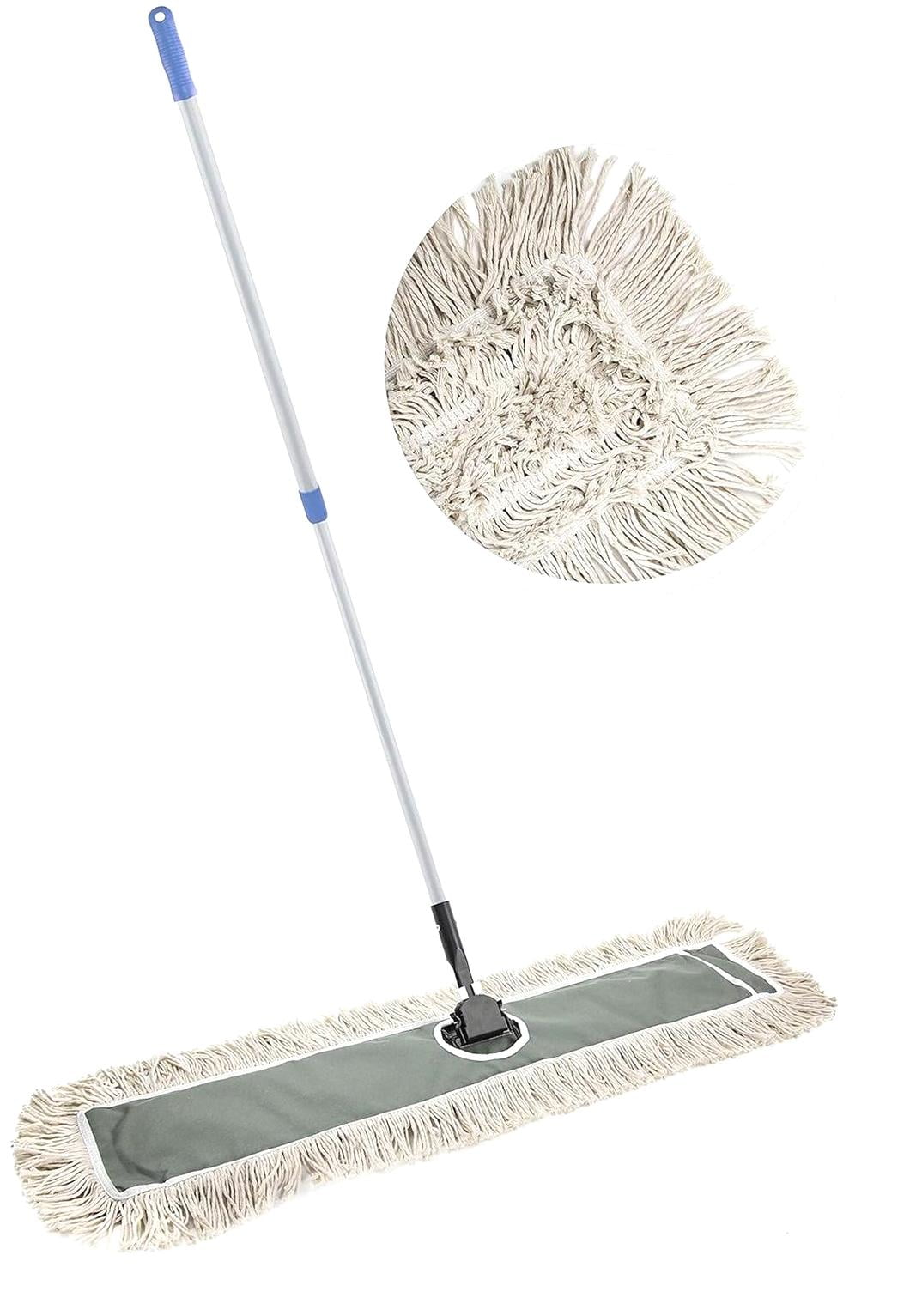 FREEAMG 36" Industrial Cotton Floor Dust Mop featuring Adjustable Steel ...