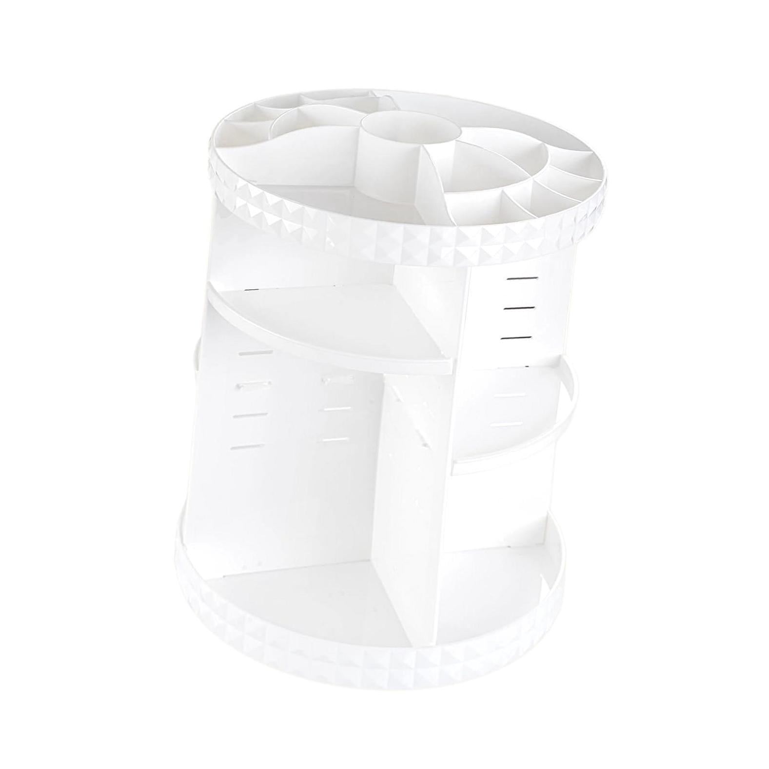 FREEAMG 360-Degree Swivel Makeup and Perfume Organizer in White ...