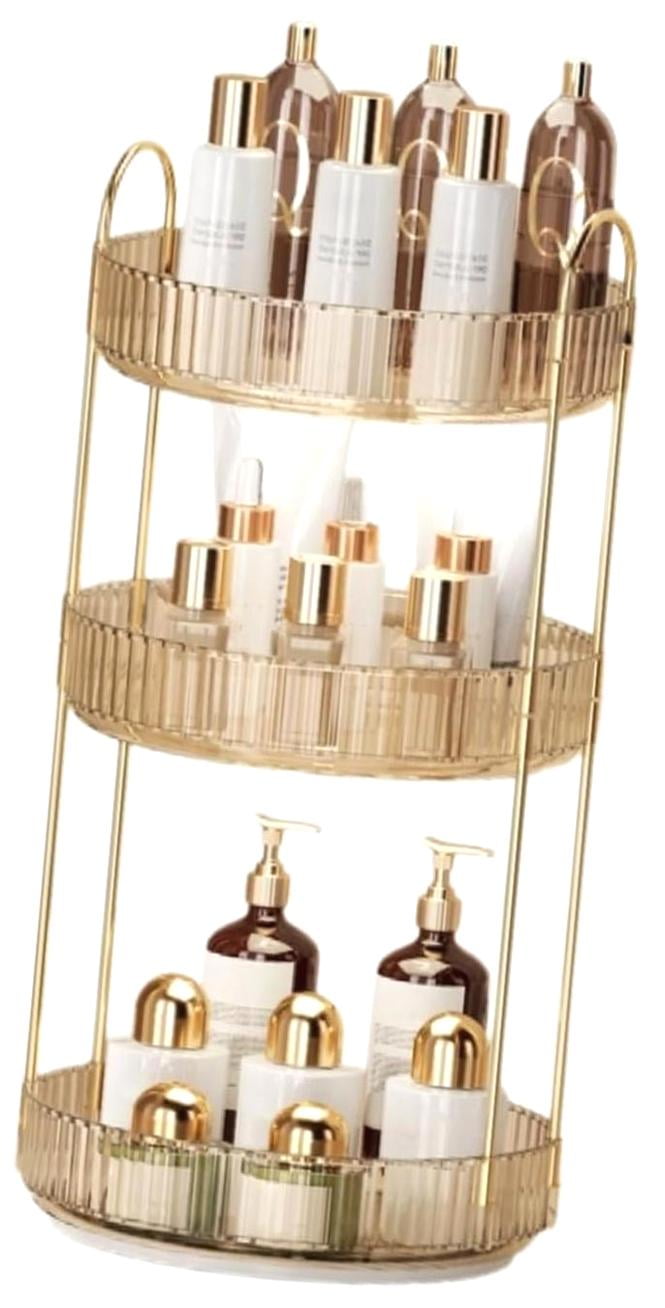 FREEAMG 360° Rotating Organizer for Vanity - 3-Tier Perfume Display ...