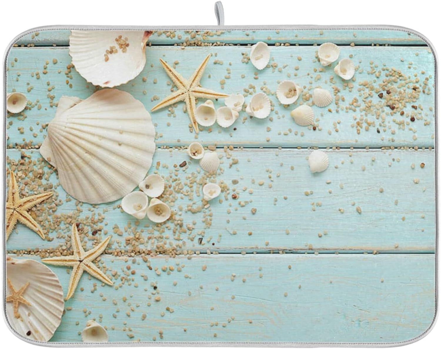 FREEAMG 3D Beautiful Board Shell Starfish Absorbent Dish Drying Mat ...