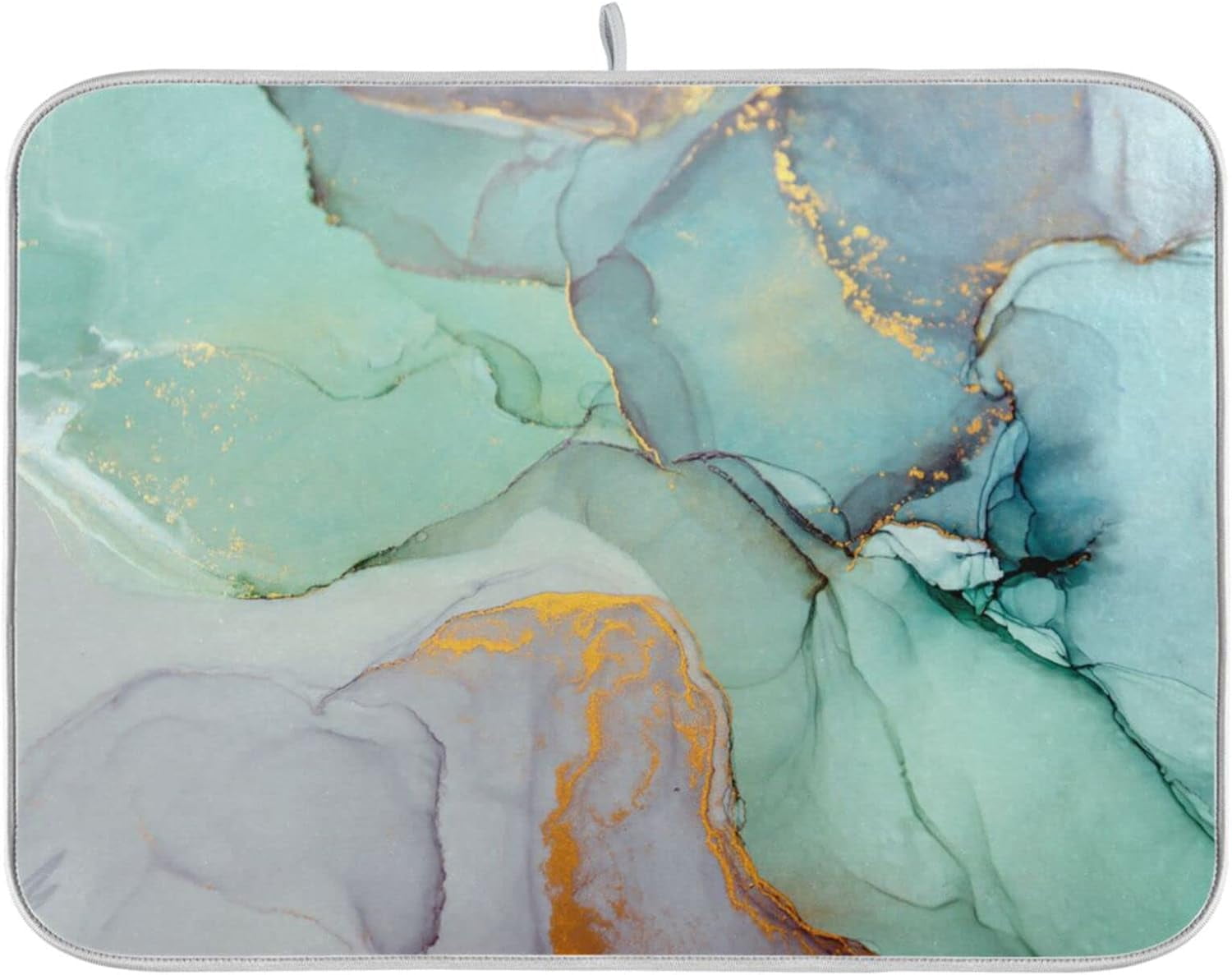 FREEAMG 3D Beautiful Mable Stone Print Absorbent Dish Drying Mat ...