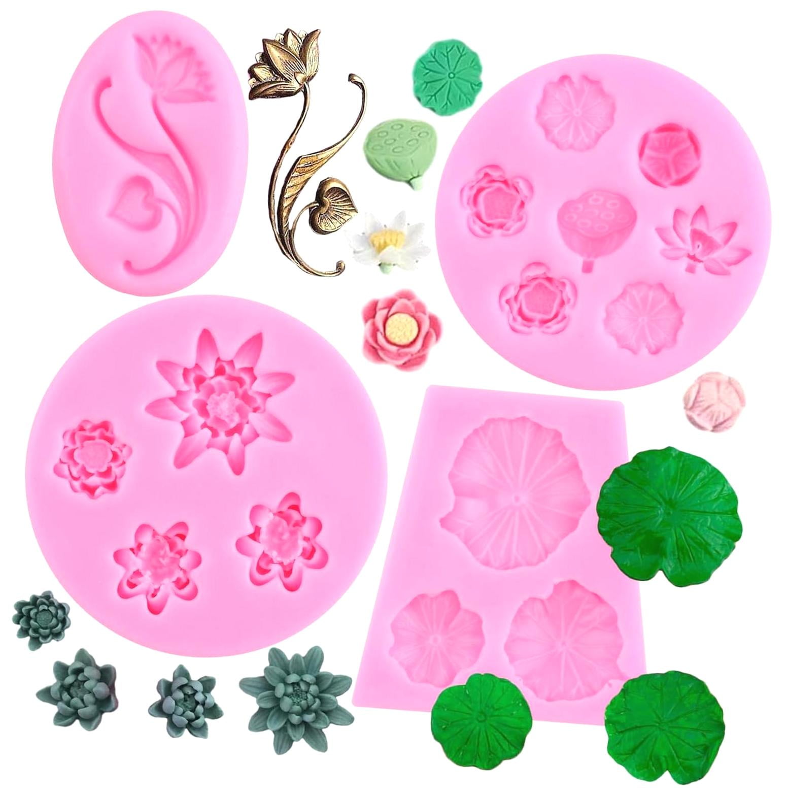 FREEAMG 3D Silicone Molds Fondant Leaf Chocolate For DIY Cupcake Topper ...