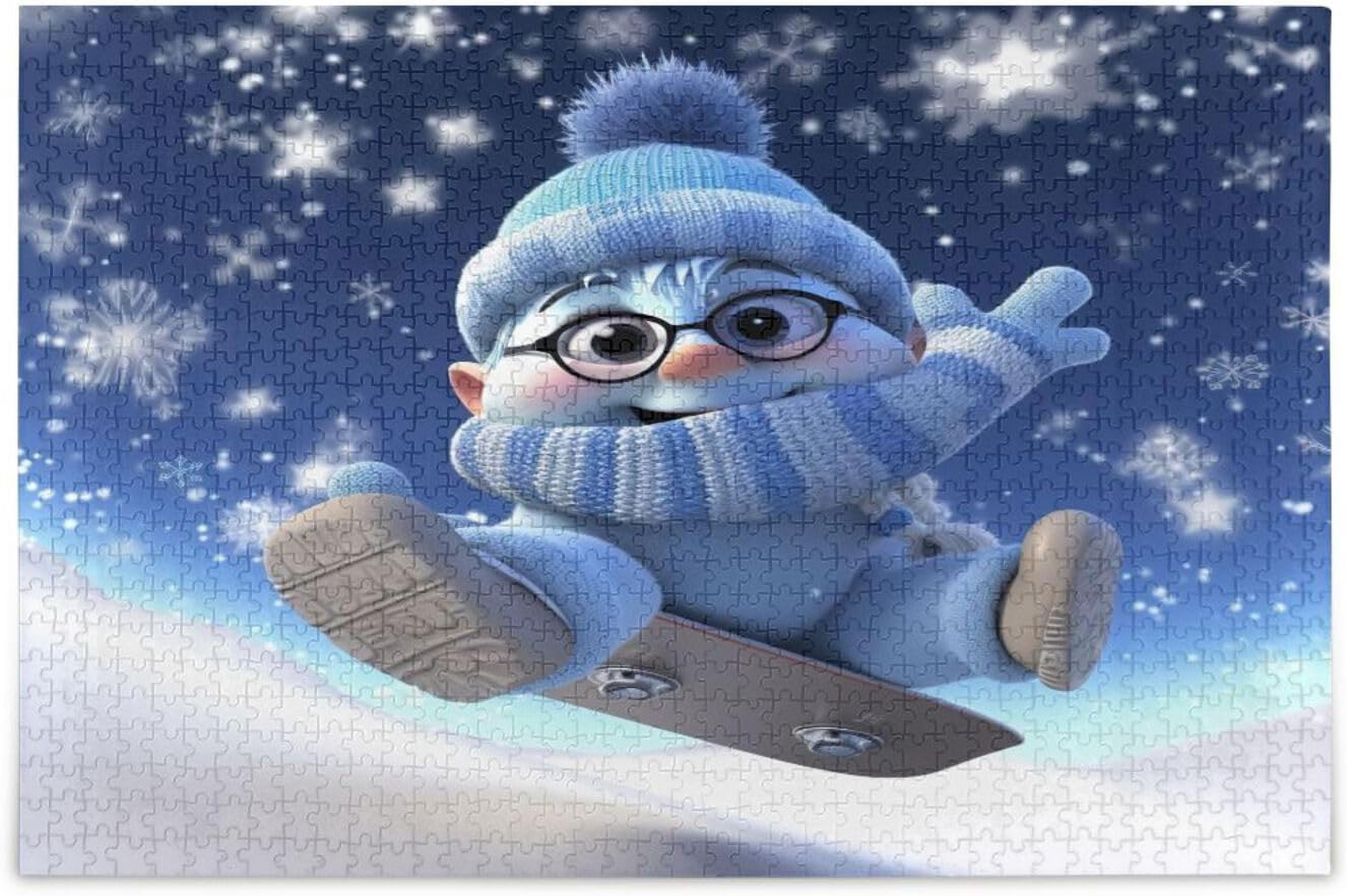 FREEAMG 3D Snowman Jigsaw Puzzles for Adults or Kids 1000 Piece ...