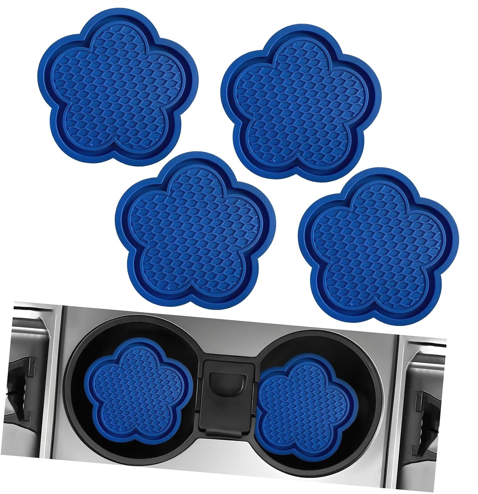 FREEAMG 4 PCS Car Cup Coasters, Adorable Shaped Car Cup Holder Mat, PVC ...