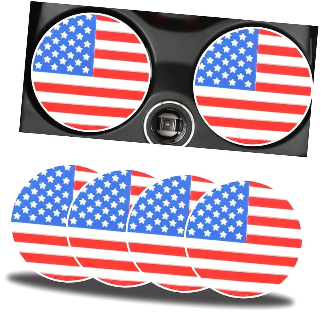 FREEAMG 4 Pack Car Cup Coasters, 2.75 Inch Vehicle Holder Cup Holder ...