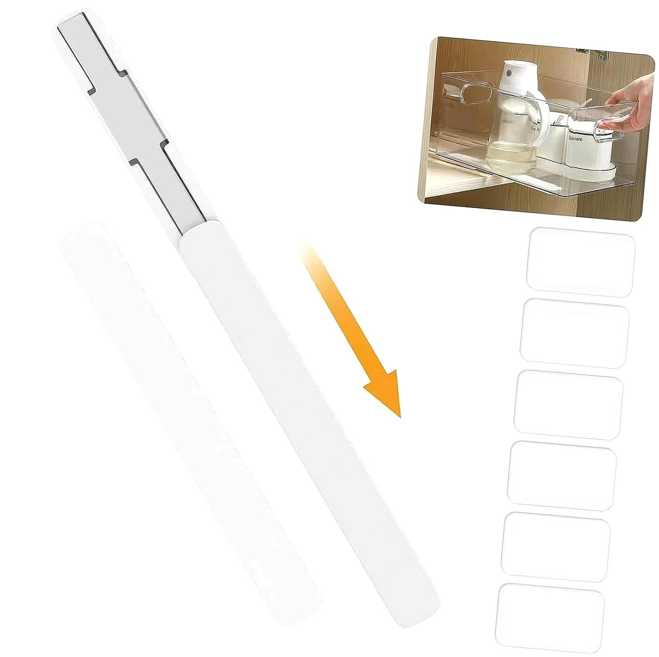 FREEAMG 4 Piece Extendable Rail System for Baskets or Containers ...