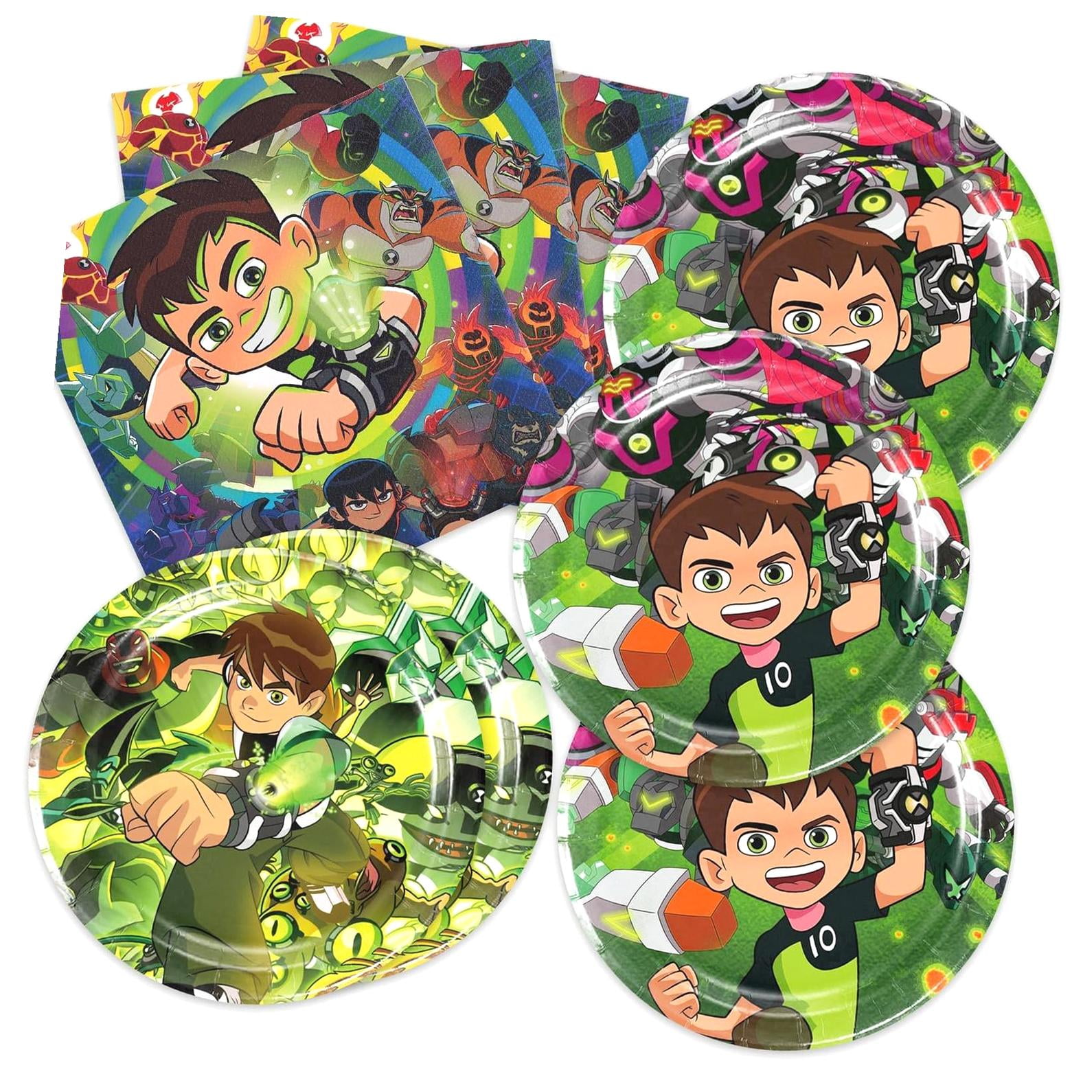 FREEAMG 40-Piece Ben-10 Party Set Including 20 Plates and 20 Napkins ...