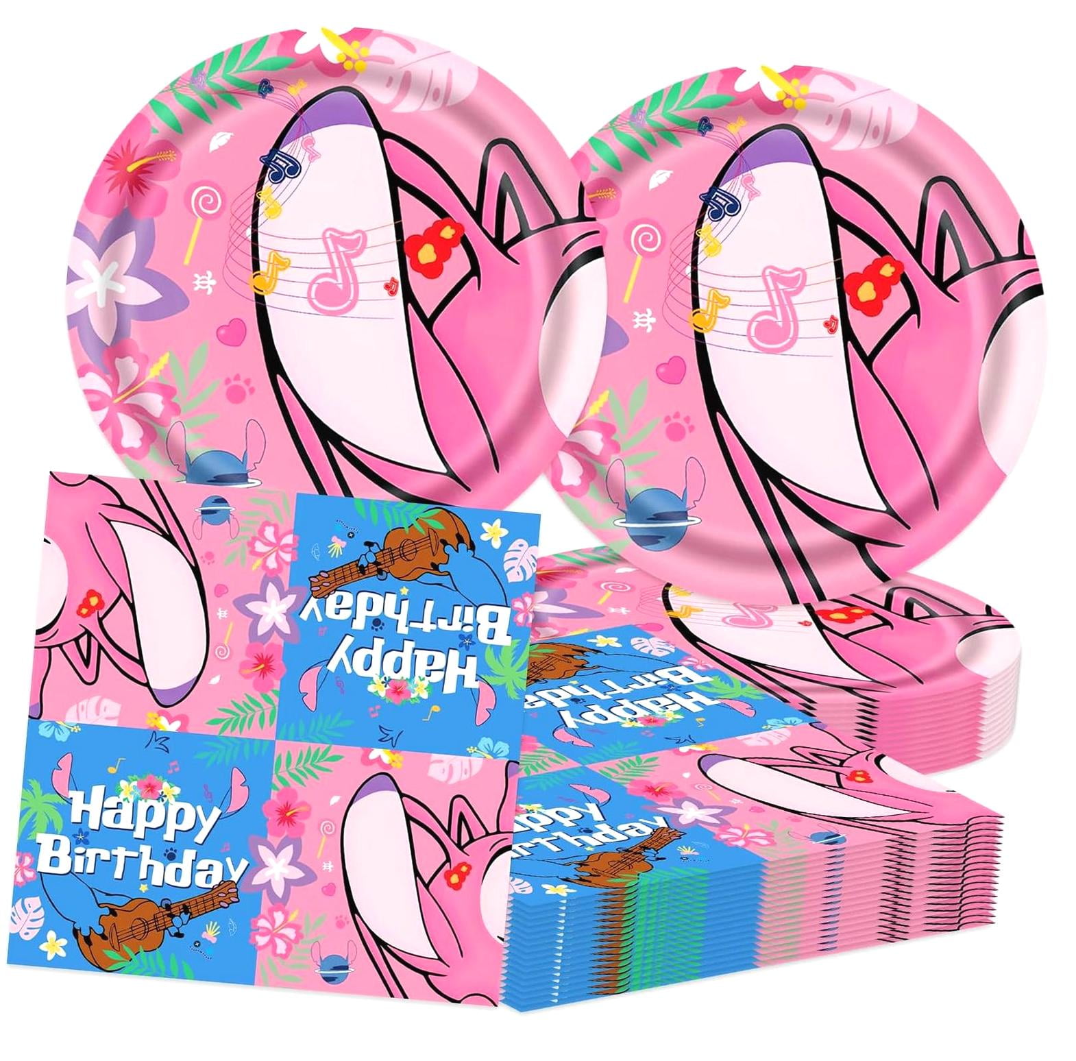 FREEAMG 40Packs Cartoon Party Supplies Plates + Napkin Cartoon Birthday ...