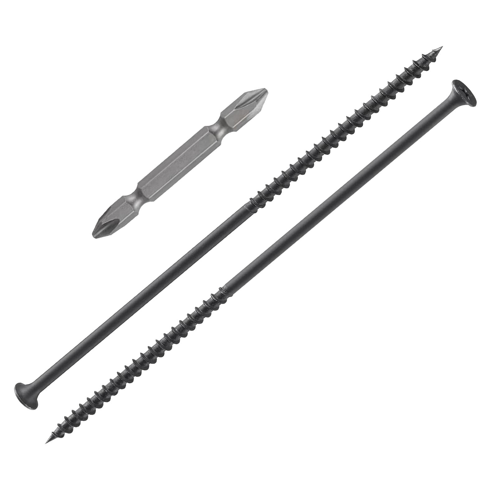 FREEAMG (45 units)#10X6 Black Fastener Drywall Screws- with coarse ...