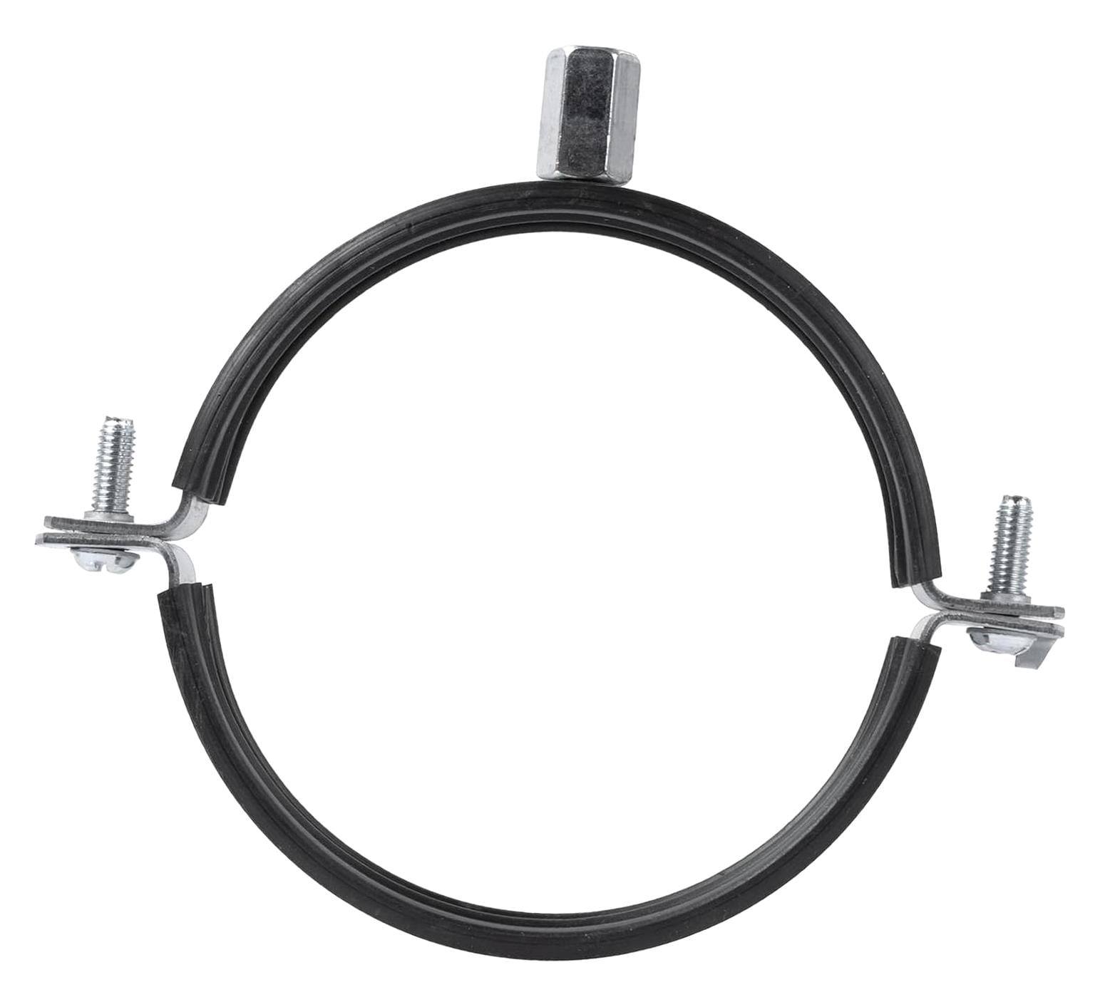 FREEAMG 5" Inch Galvanized Pipe Hanger with Rubber - Conduit Mounting ...