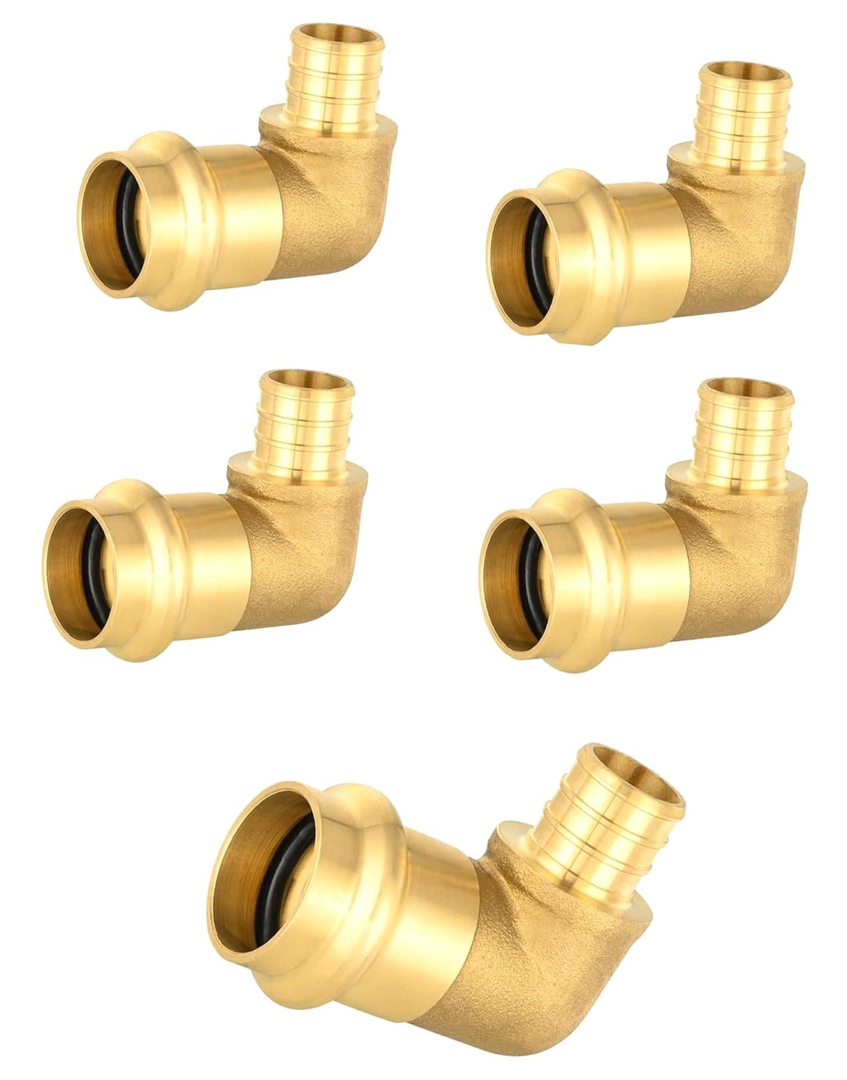 FREEAMG (5-Pack) 3/4-inch Press X 3/4-inch PEX B Crimp Elbow Connectors ...