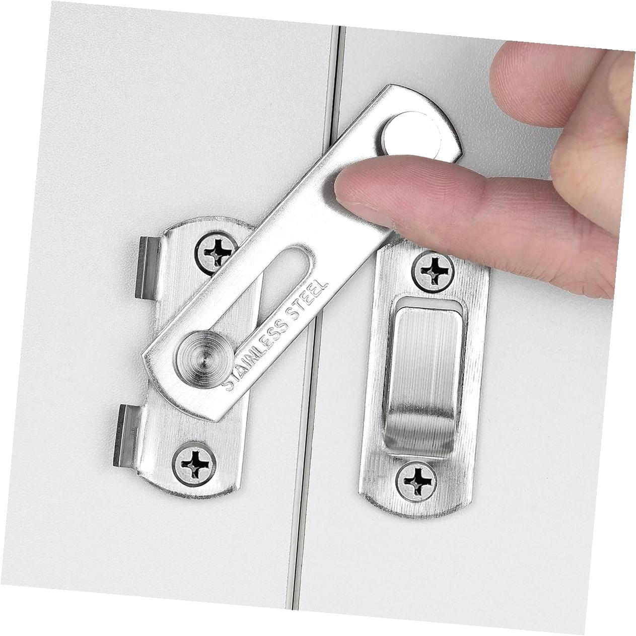 FREEAMG 5 Packs Brushed Nickel Barn Door Latches, 2.75" x 2.02" Premium ...