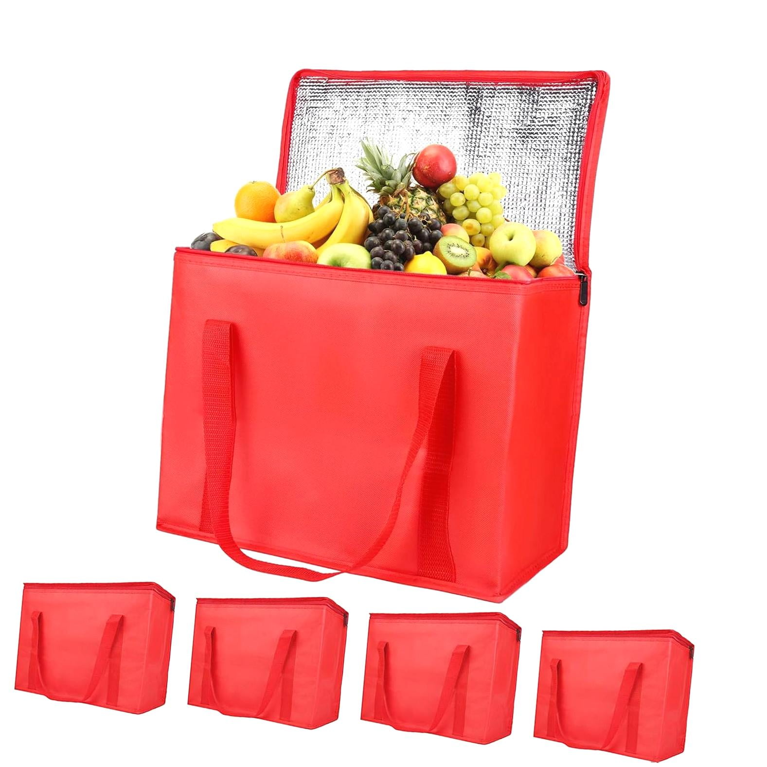 FREEAMG 5-Piece Cooler Insulated Food Delivery Bag, Extra Large with ...