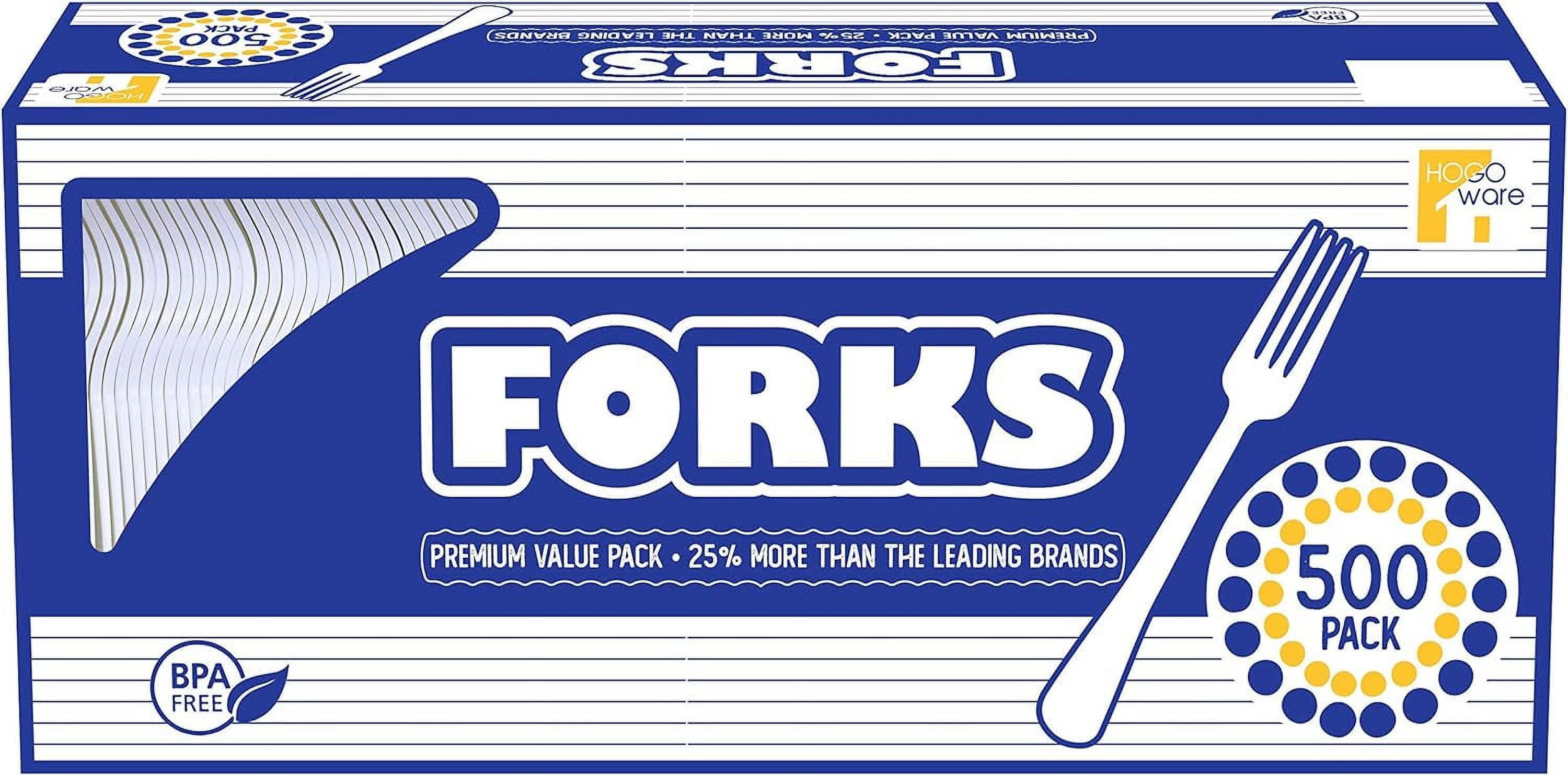 FREEAMG 500 Pack White Plastic s - Disposable Silverware & Cutlery Set ...