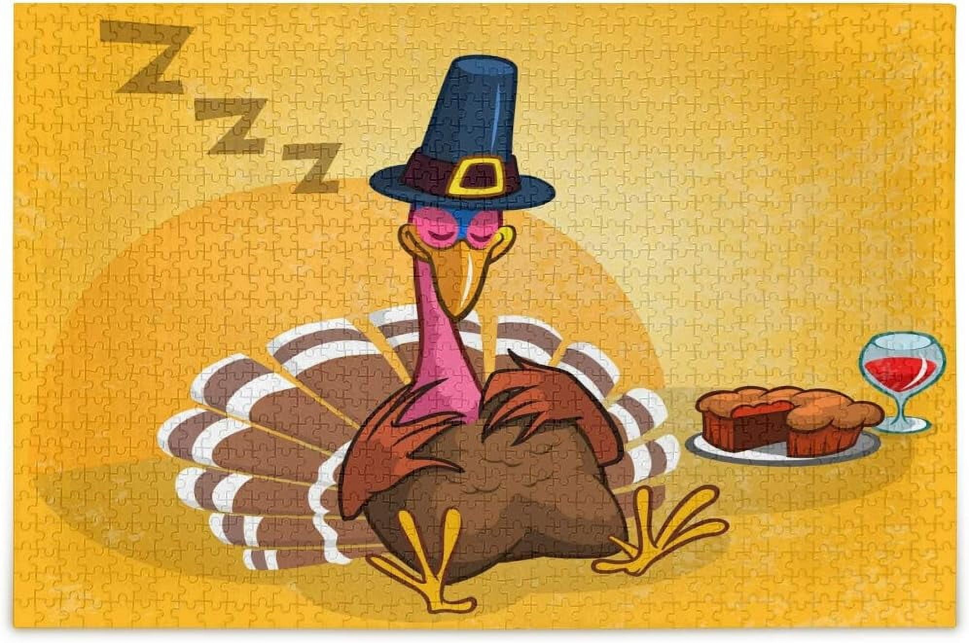 MOYYO 500 Piece Jigsaw Puzzle for Adults Kids, Thanksgiving Sleeping ...