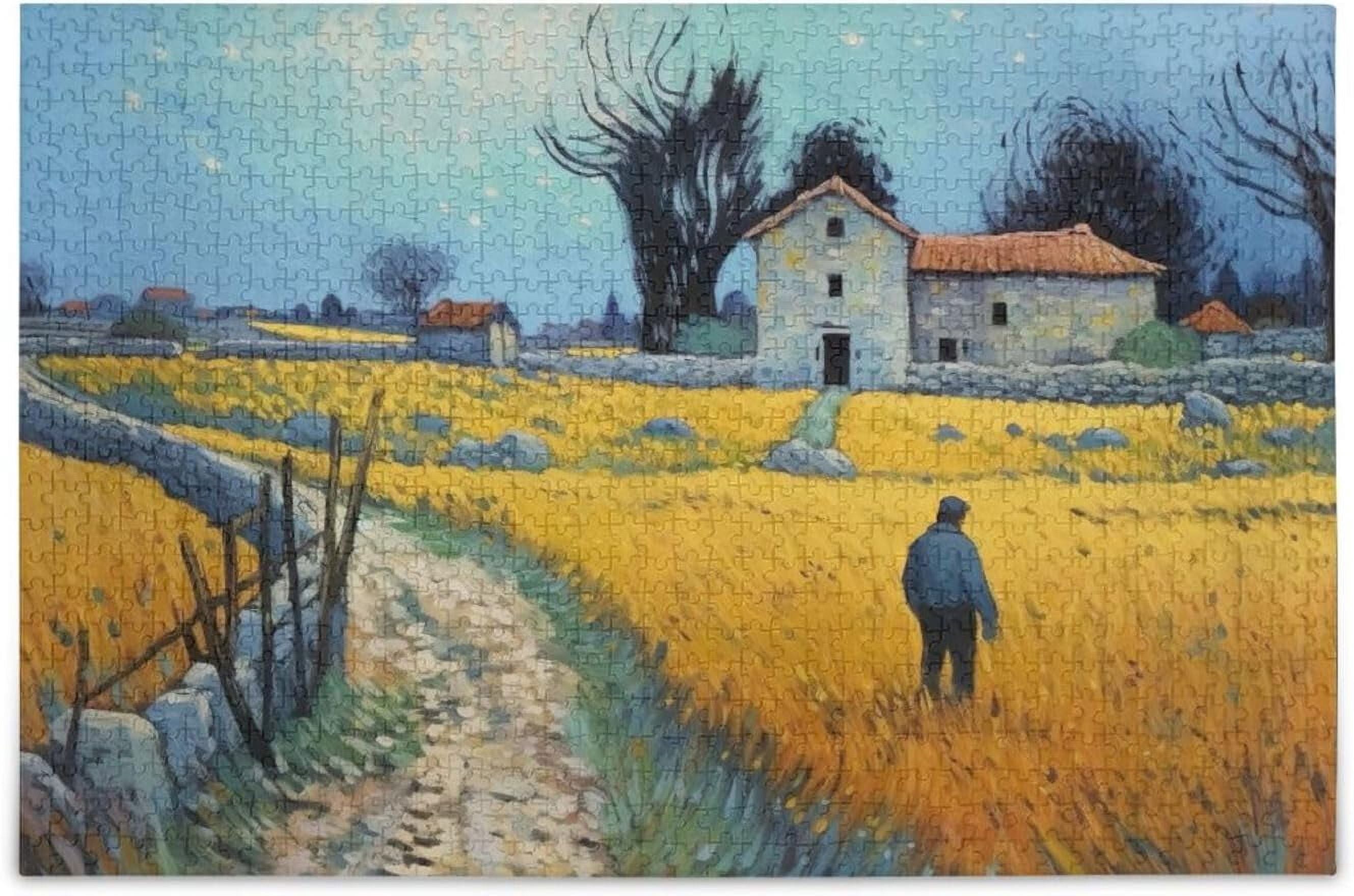 FREEAMG 500 Pieces Beautiful Oil Painting Jigsaw Puzzle for Adults ...