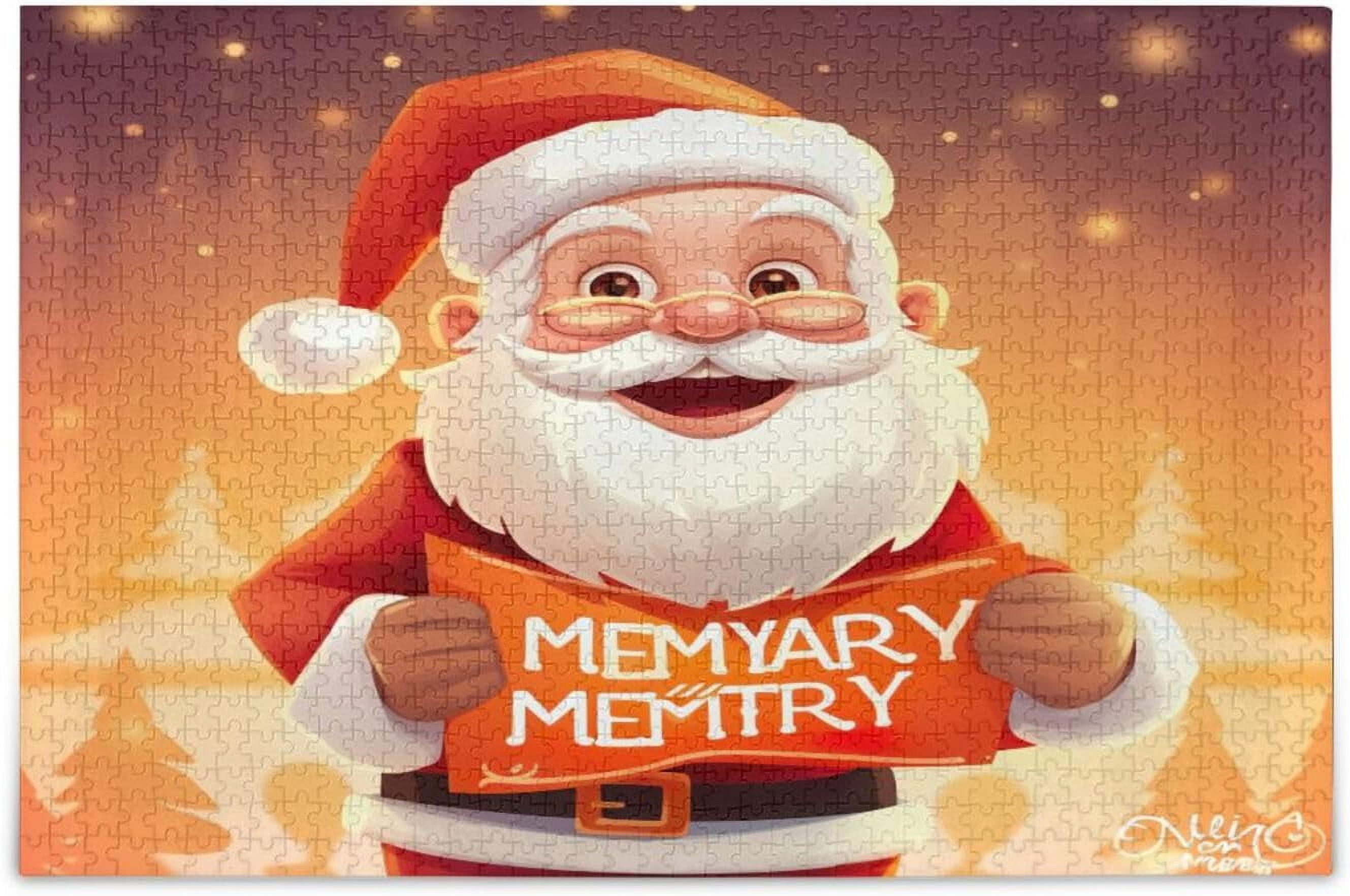 FREEAMG 500 Pieces Christmas Santa Claus Jigsaw Puzzle for Adults Teens ...