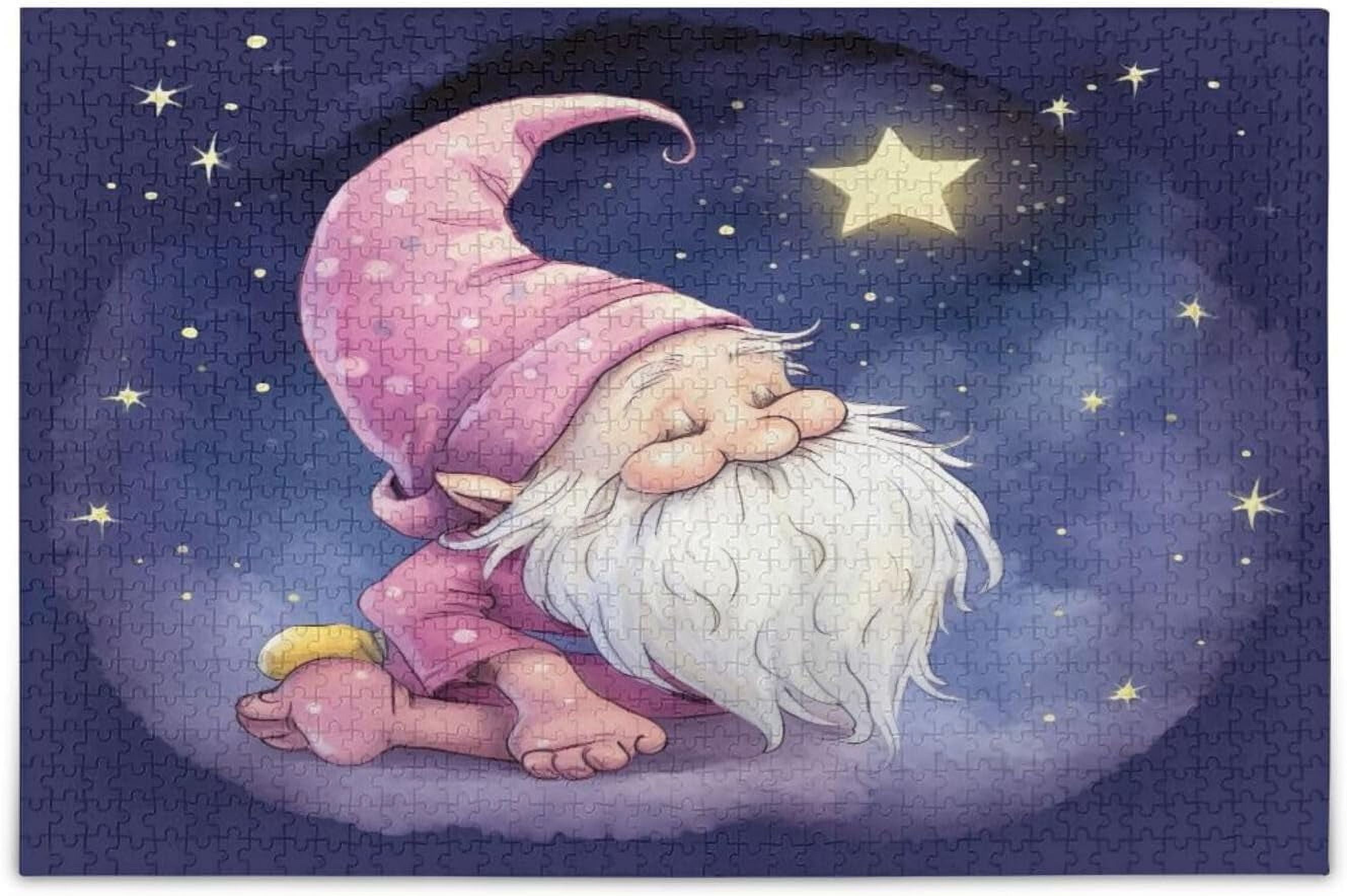 FREEAMG 500 Pieces Cute Gnome Jigsaw Puzzle for Adults Teens Kids, Fun ...