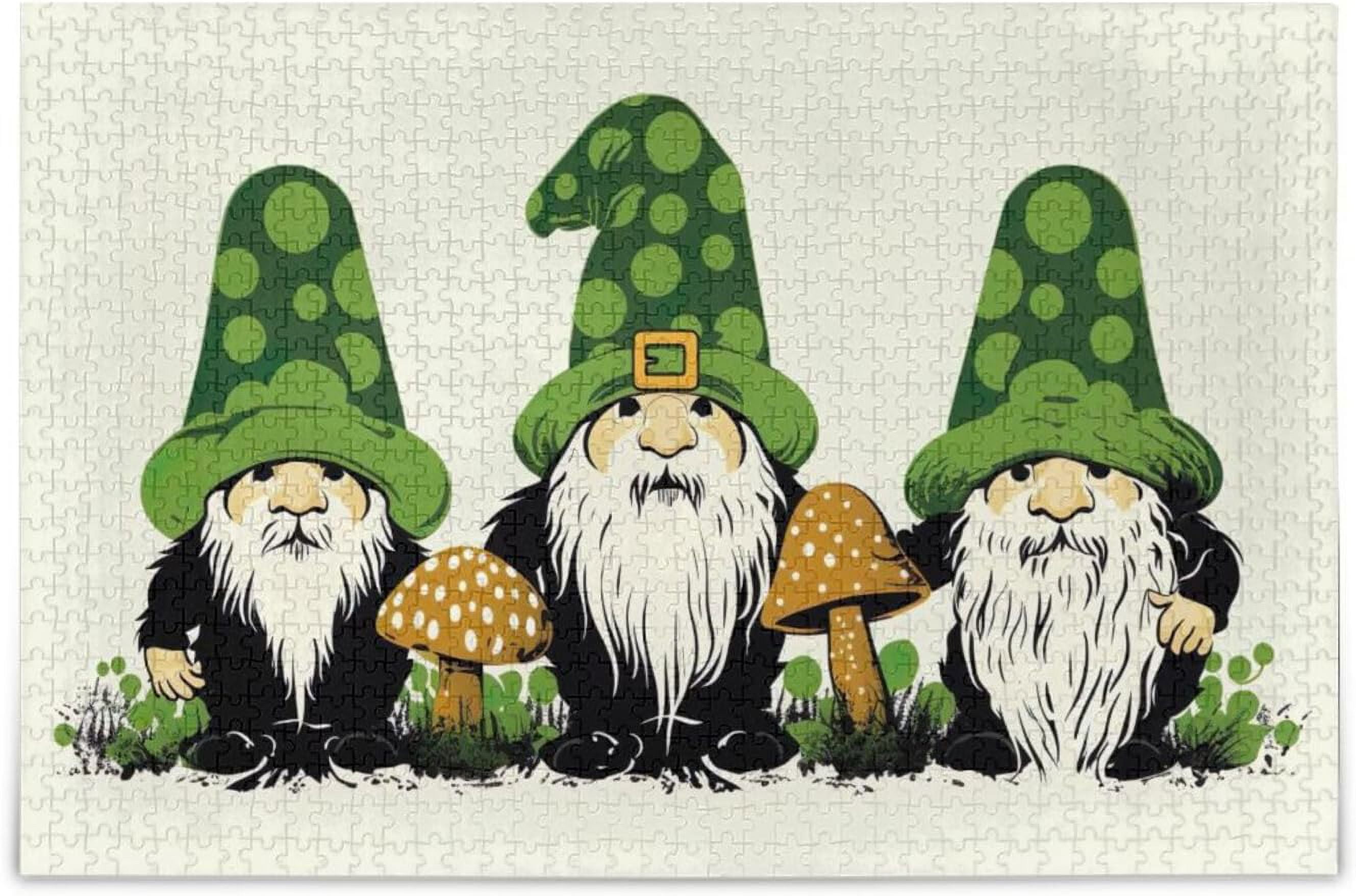 FREEAMG 500 Pieces Saint Patrick's Day Elves Jigsaw Puzzle for Adults ...