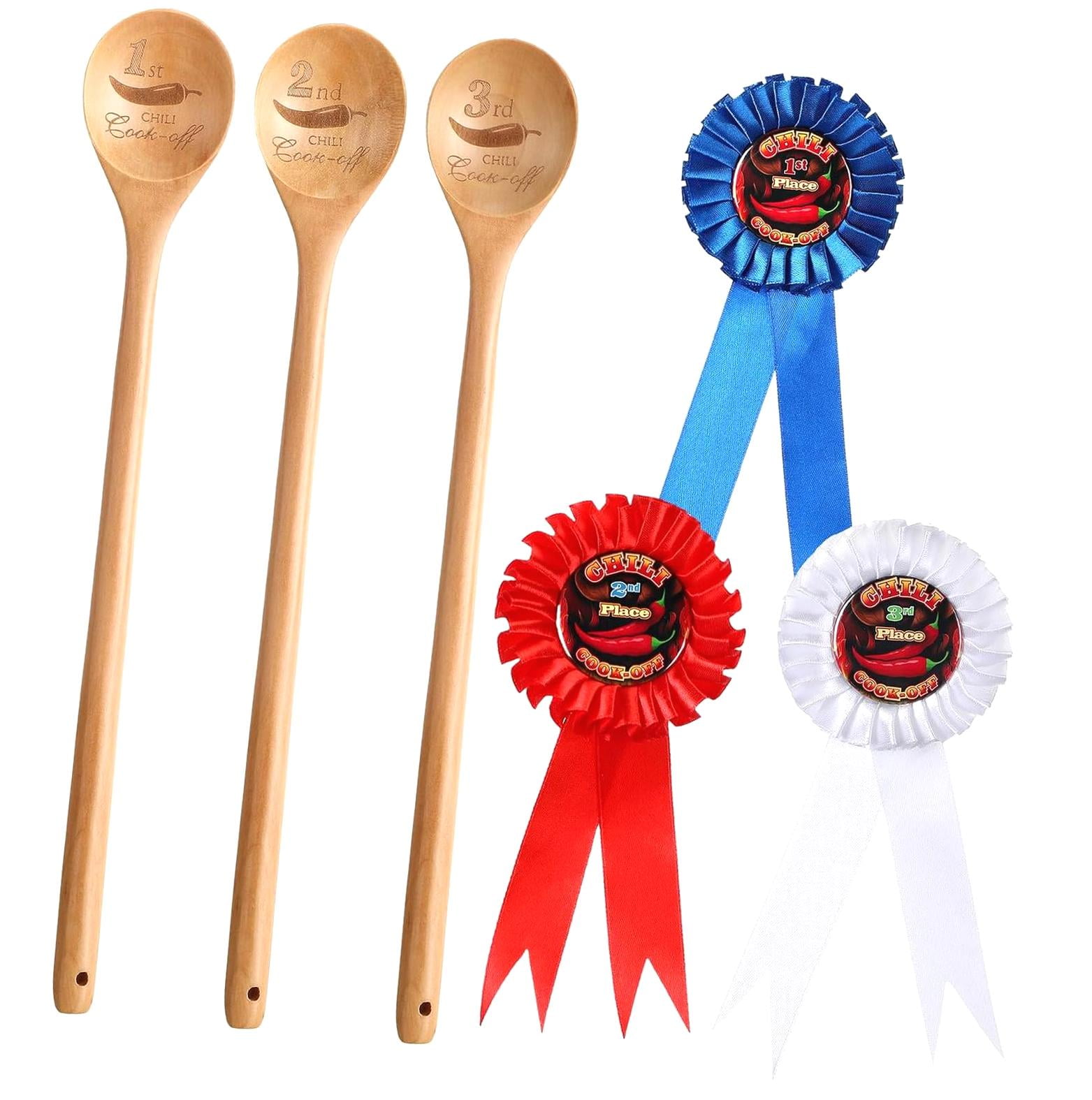 FREEAMG 6 Piece Chili Cook-off Prize Set, Handled Chili Cook-off Spoons ...