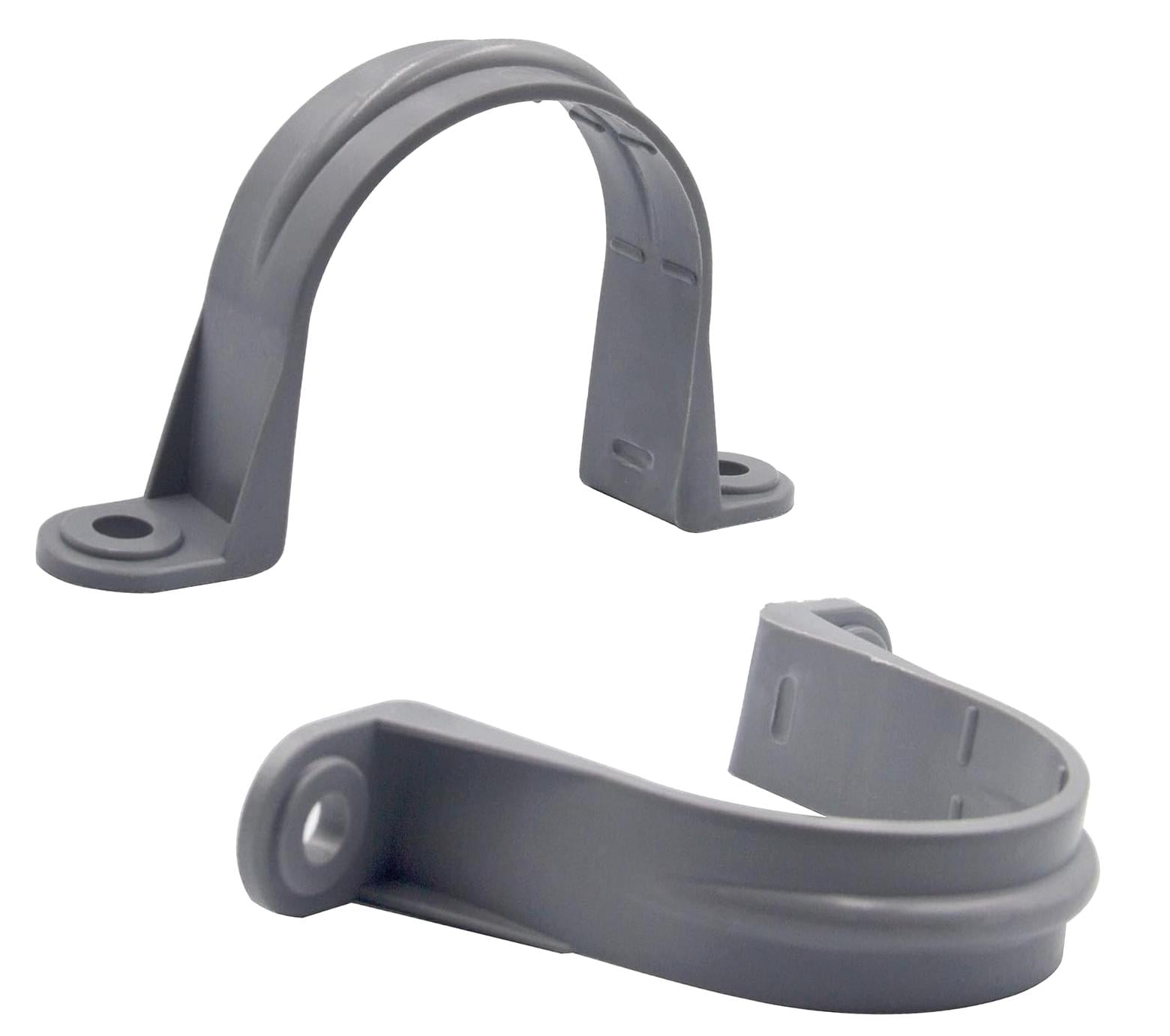 FREEAMG 6 Pieces 1-1/2 Inch PVC Pipe Straps, 2-Hole Plastic Conduit ...