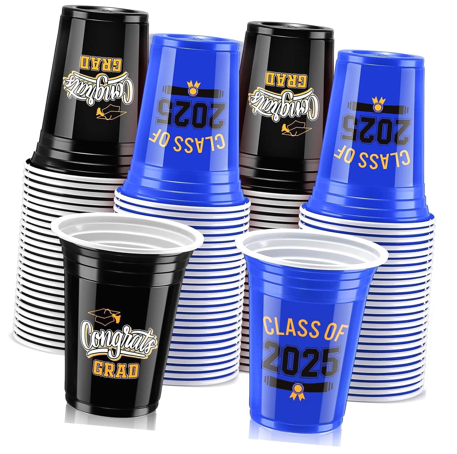 FREEAMG 60 Count Plastic Graduation Cups, 12oz Bulk Party Graduation ...