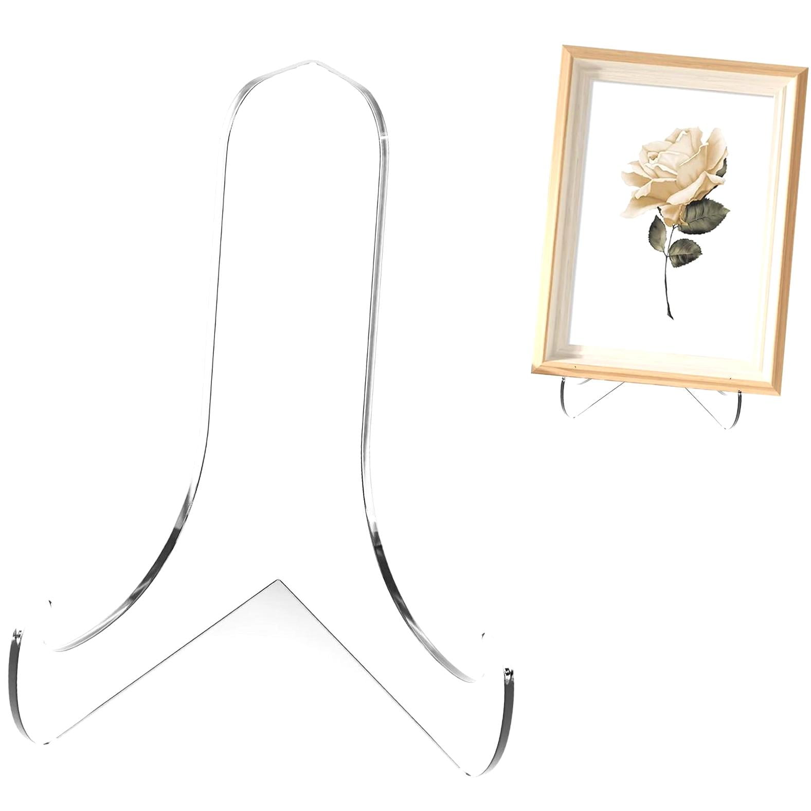 FREEAMG 60-Degree Angle Acrylic Plate Display Stand, 3 Inch 2PC Clear ...