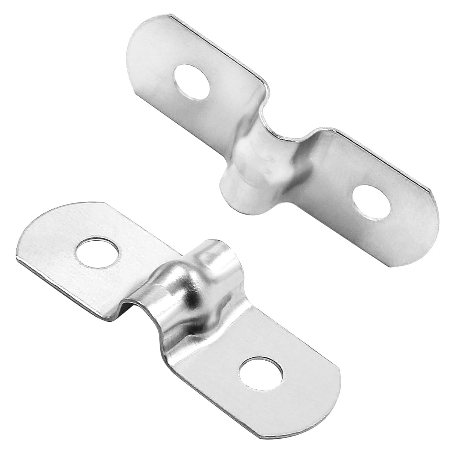 FREEAMG 60 Pcs M5 Rigid Pipe Strap, 1/5" Steel Two Hole Strap U Bracket ...