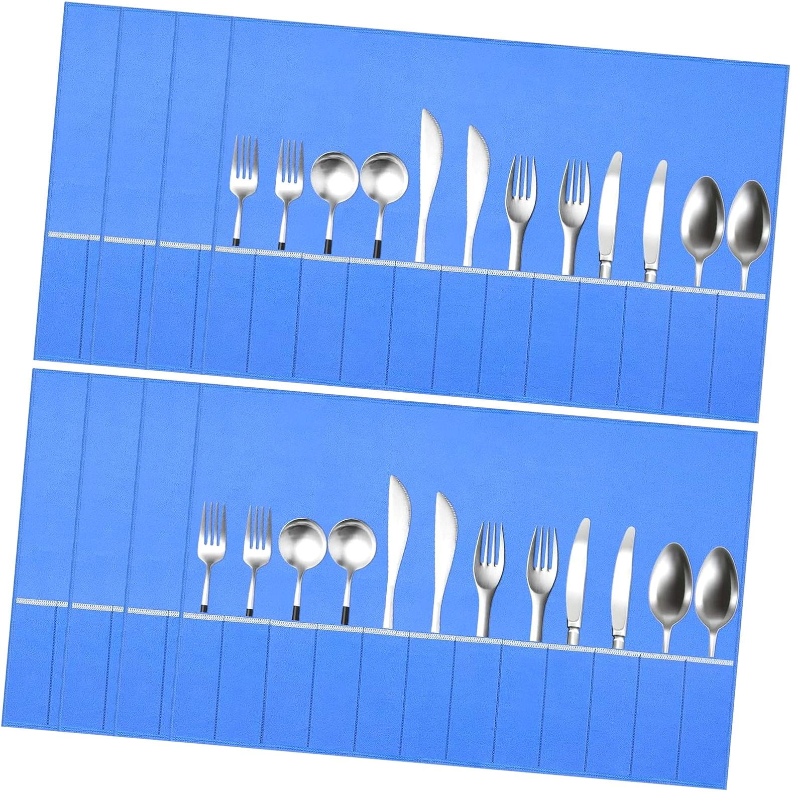 FREEAMG 8/10Pcs Silver Storage Bags Anti Tarnish Flannel Protector Bags ...