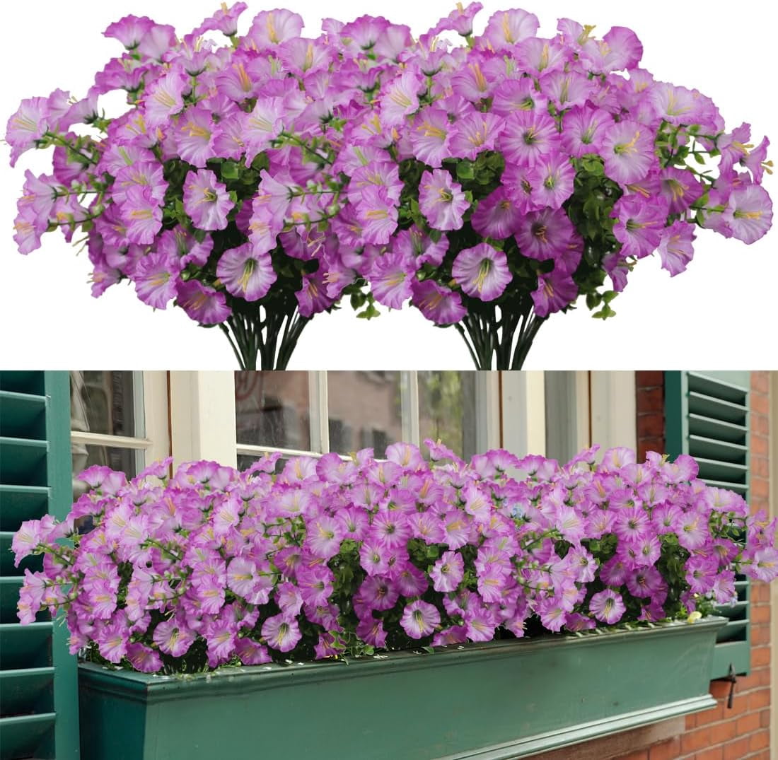 FREEAMG 8 Bundles Artiial Butterfly Ord Flowers, Fake Artiial ...