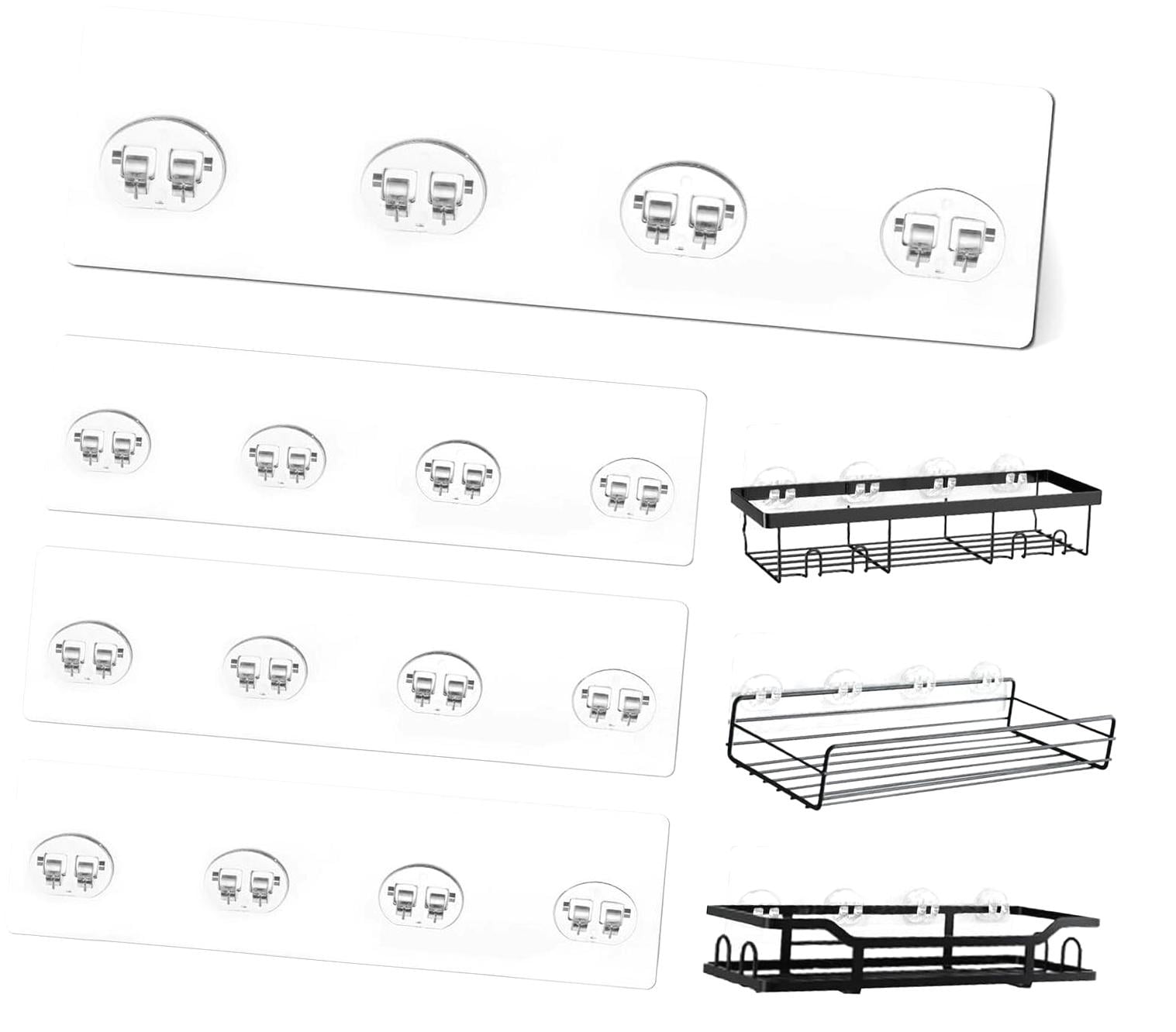 FREEAMG 8 Pack Shower Caddy Adhesive Replacements, Robust Shower Shelf ...