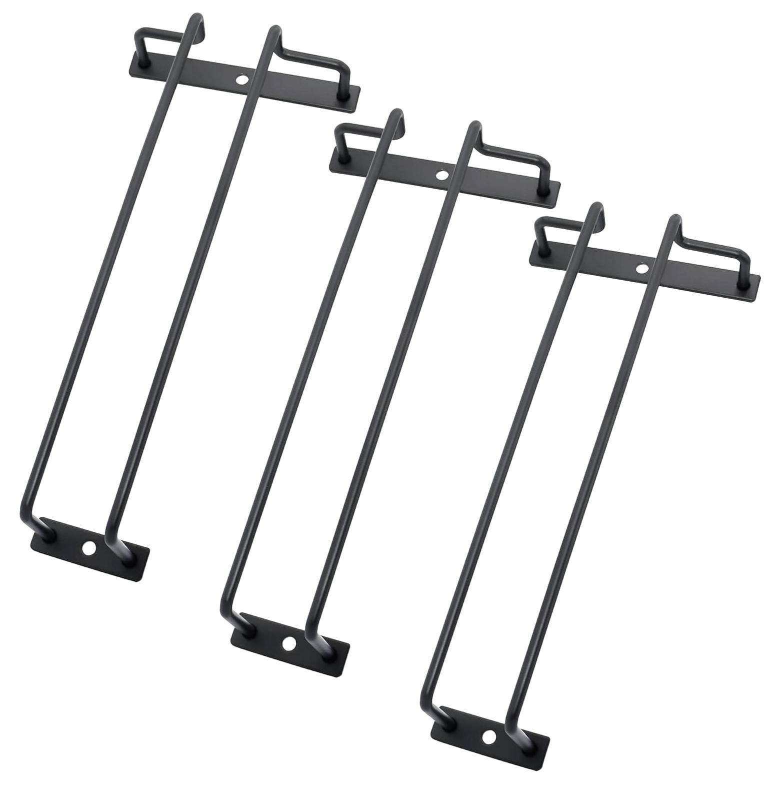 FREEAMG 9.64-Inch Under Cabinet Glass Rack Stemware Holder Glasses ...