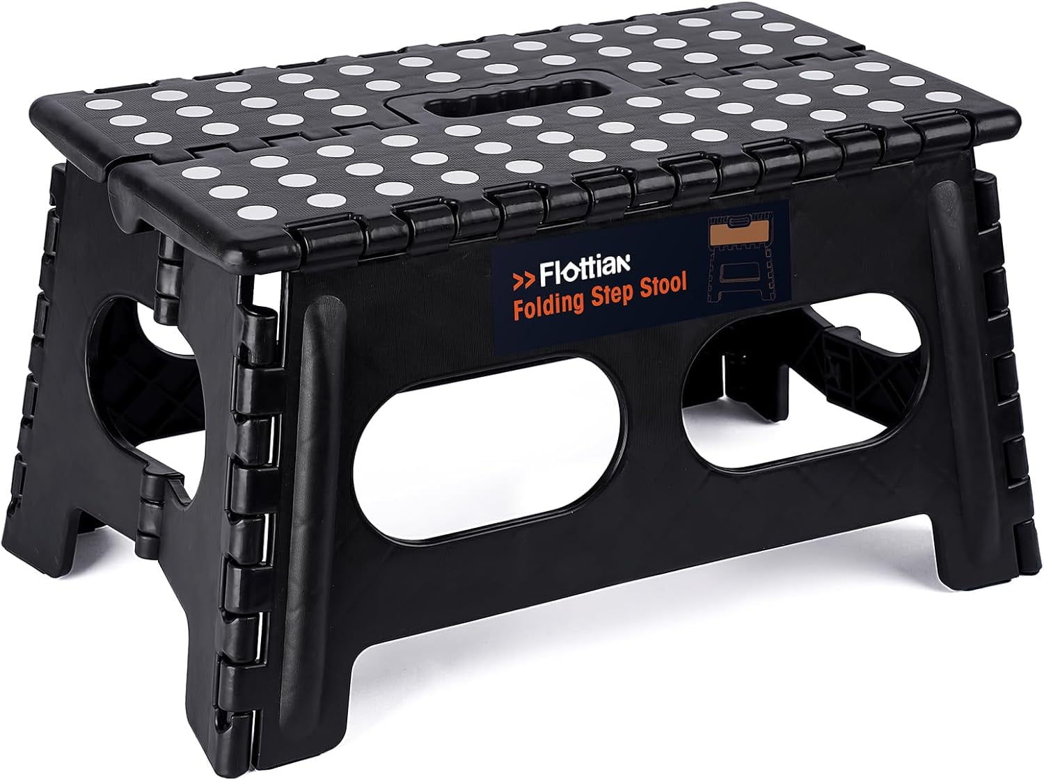 FREEAMG 9" Folding Step Stool for Adults and Kids 15-Inch Extra Wide ...