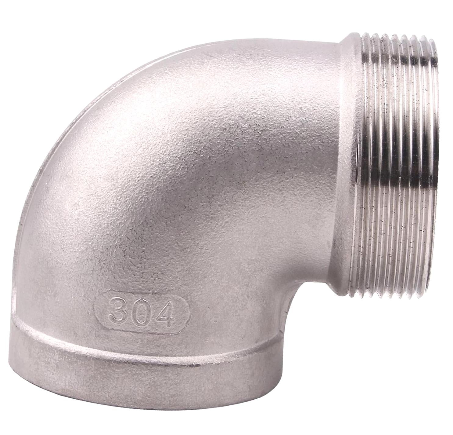 FREEAMG 90 Degree Street Elbow, 2 Inch Male x Female NPT Thread SUS304 ...