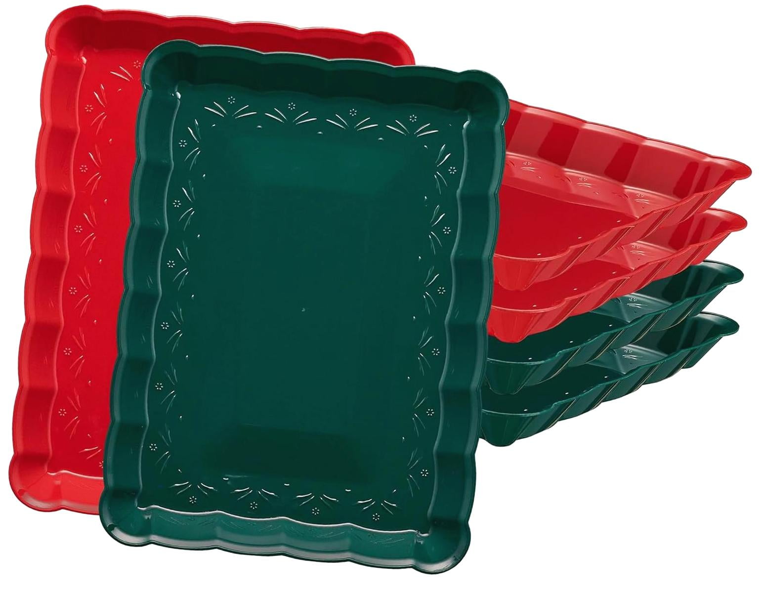 FREEAMG 9X13 Trays (4, & Red) - Walmart.com