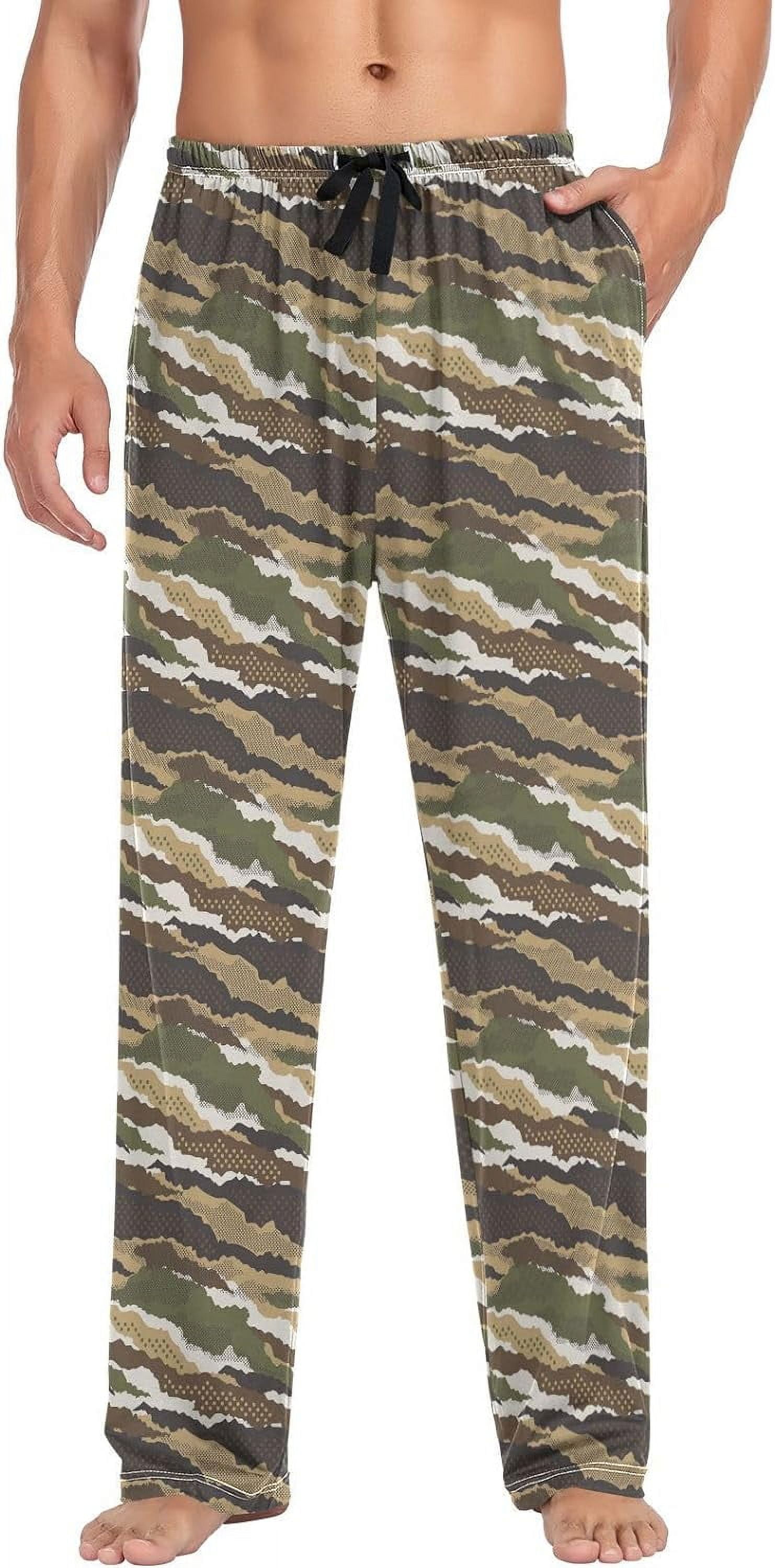 FREEAMG Abstract Mimetic Dotted Camo Pajama Pants for Men, Men's ...