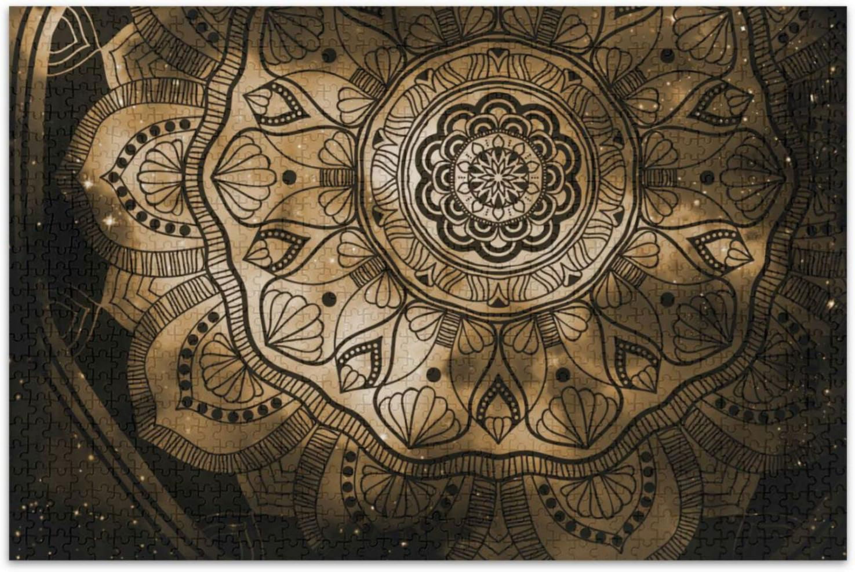 FREEAMG Abstract Star Mandala 1000 Piece Jigsaw Puzzle, Wall Artwork ...