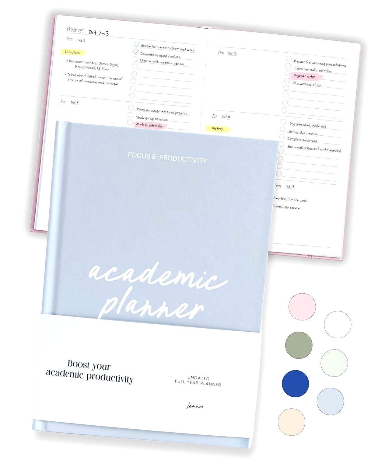 FREEAMG Academic Planner 2025-2026 – Undated Weekly College Student ...